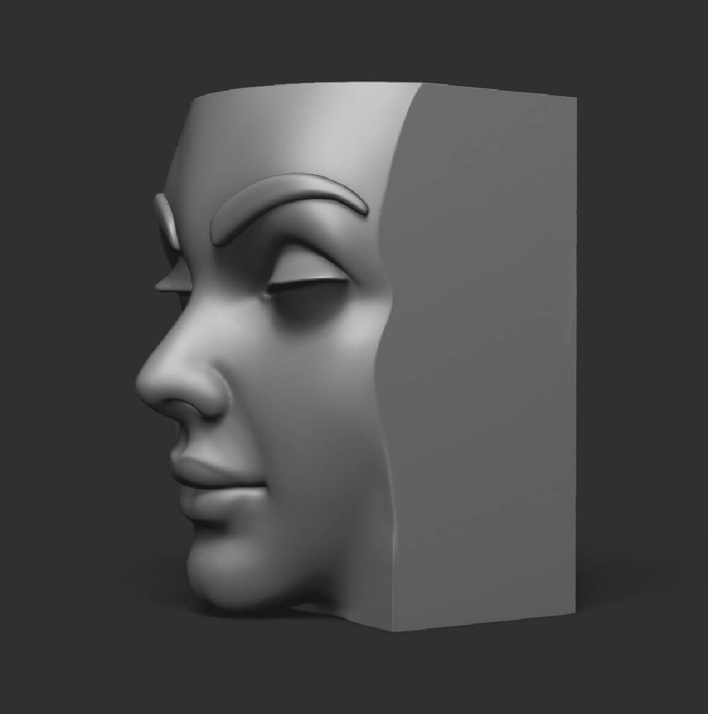 Decorative face model by mohammadali3d