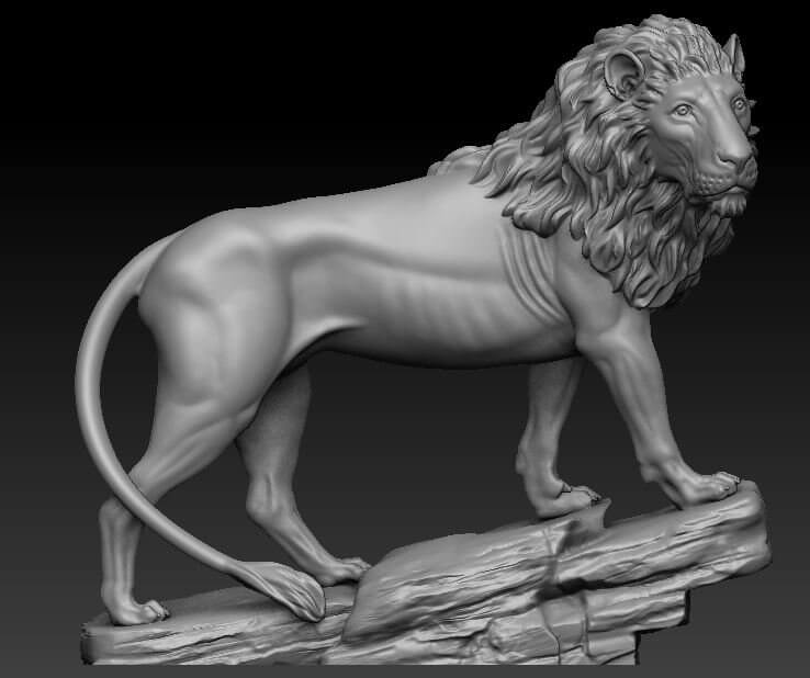 Lion - 3D Model by mohammadali3d