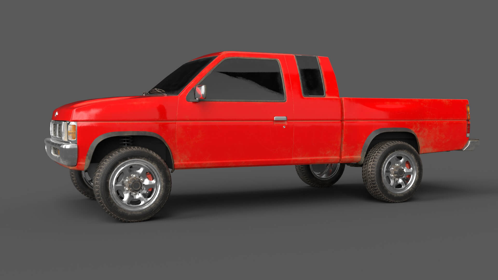 1996 Nissan Hardbody Low Poly - 3D Model by Mohfakhry