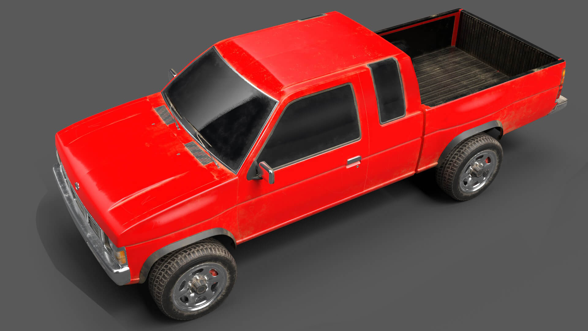 1996 Nissan Hardbody Low Poly - 3D Model by Mohfakhry