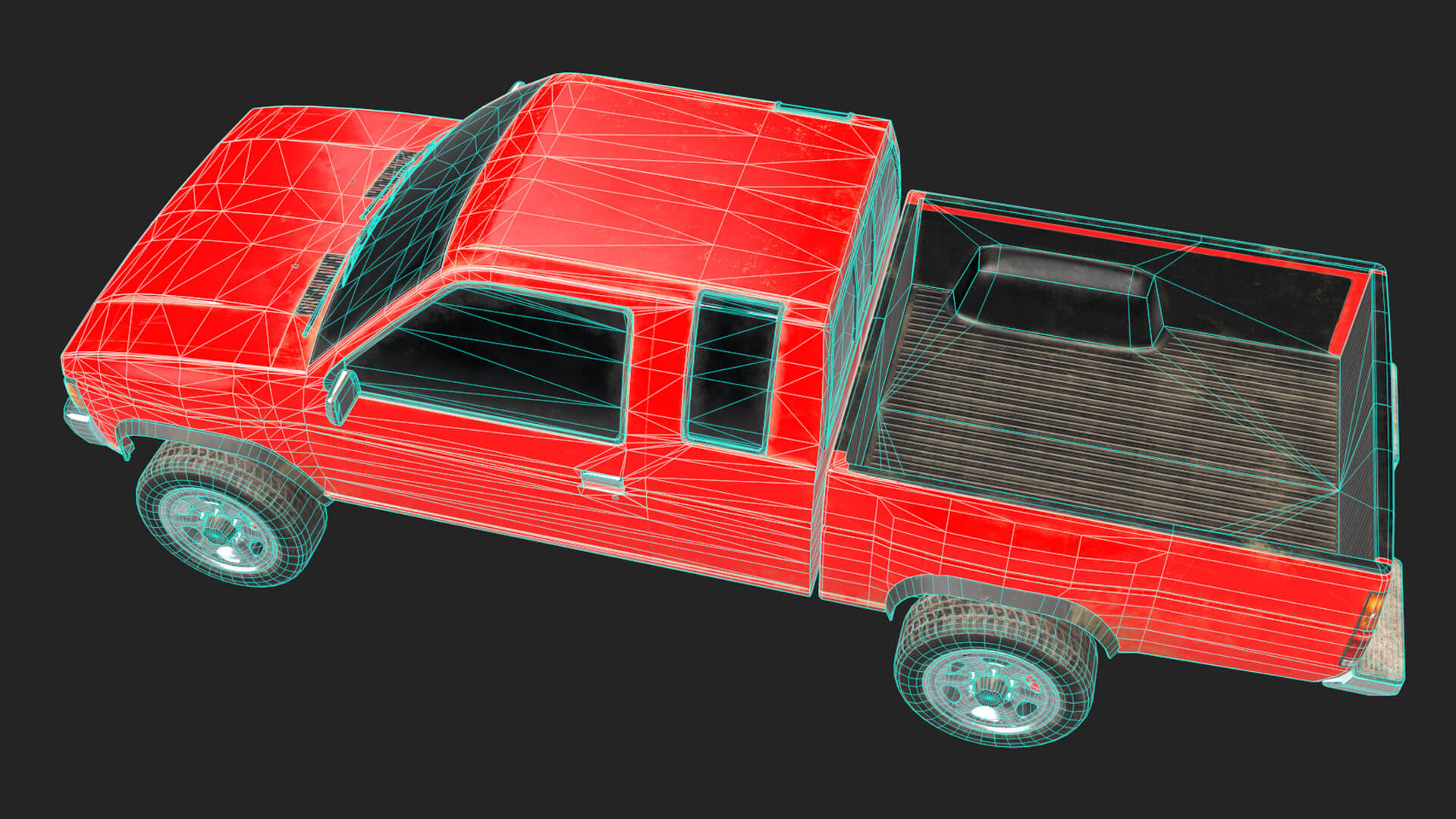 1996 Nissan Hardbody Low Poly - 3D Model by Mohfakhry