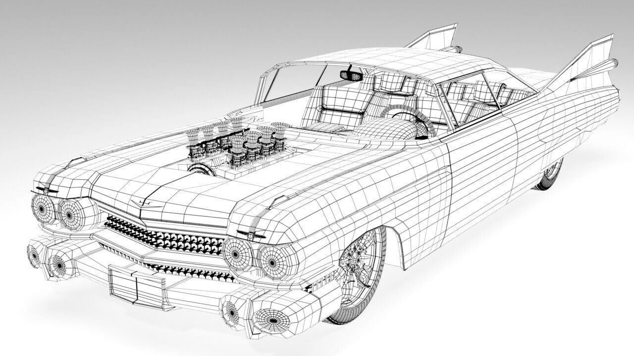 59 Cadillac Drawing