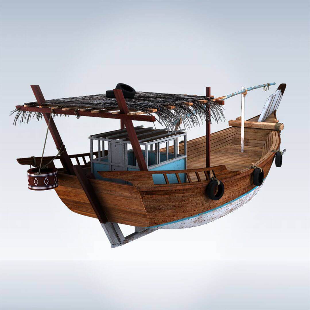 Dhow Boat - 3D Model by Mohfakhry