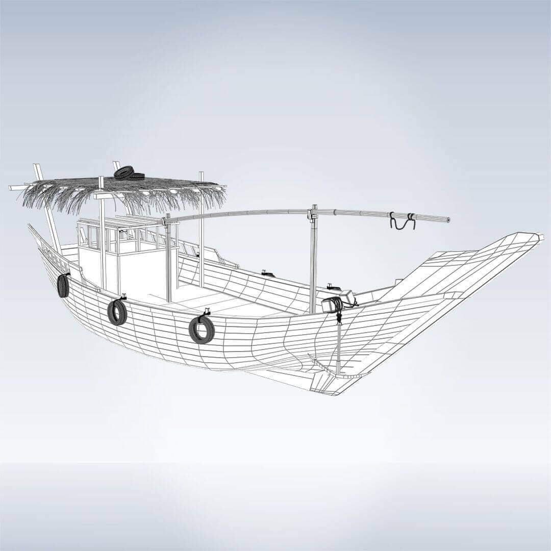 Dhow Boat - 3D Model by Mohfakhry