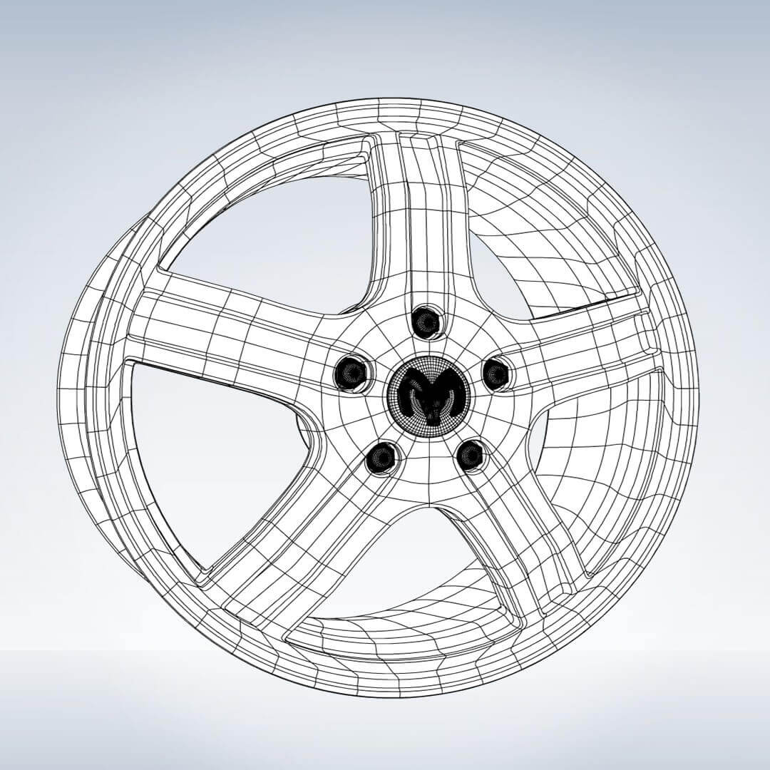 Dodge Ram Rim - 3D Model by Mohfakhry