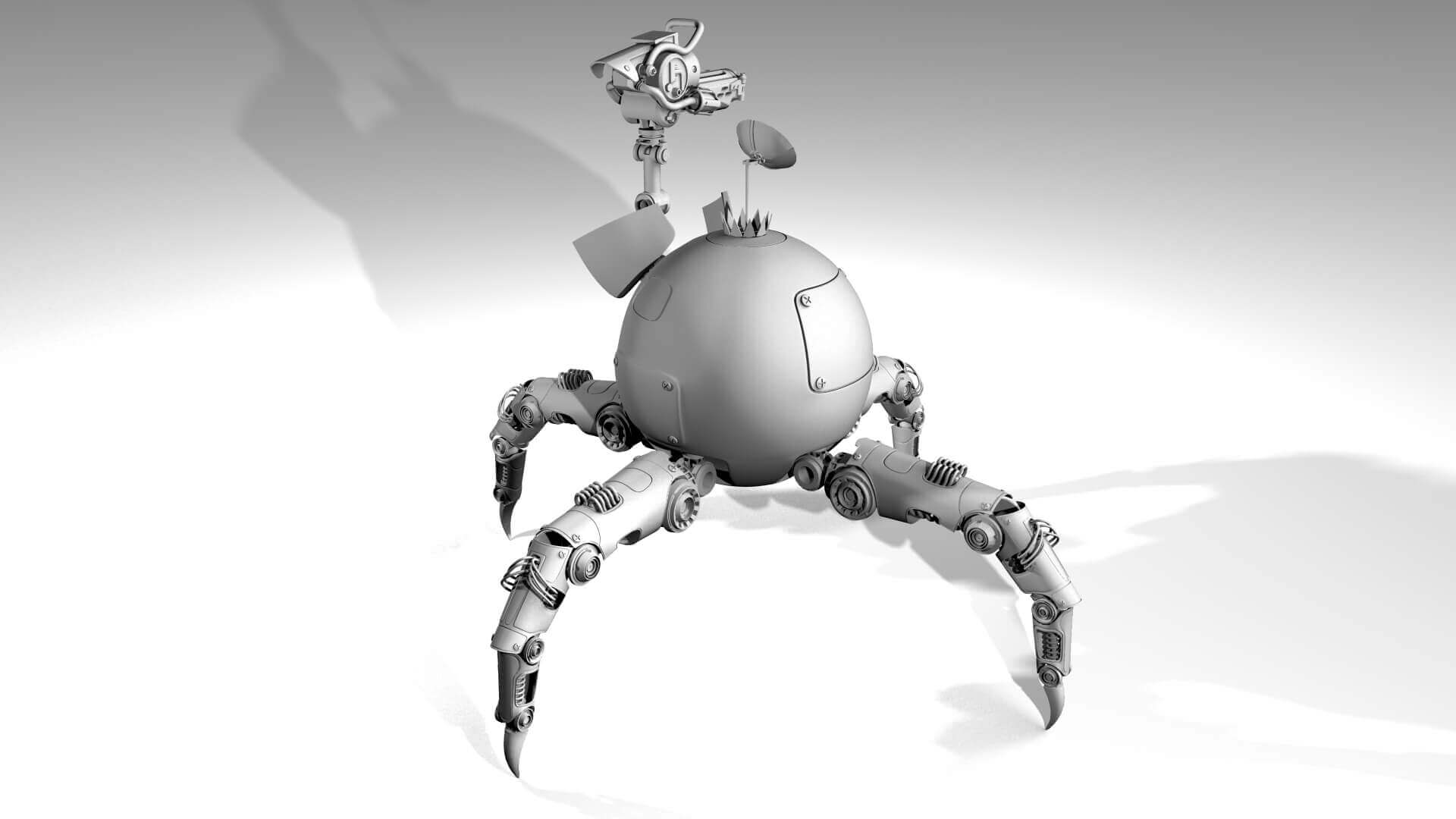 Spider Robot - 3D Model by Mohfakhry