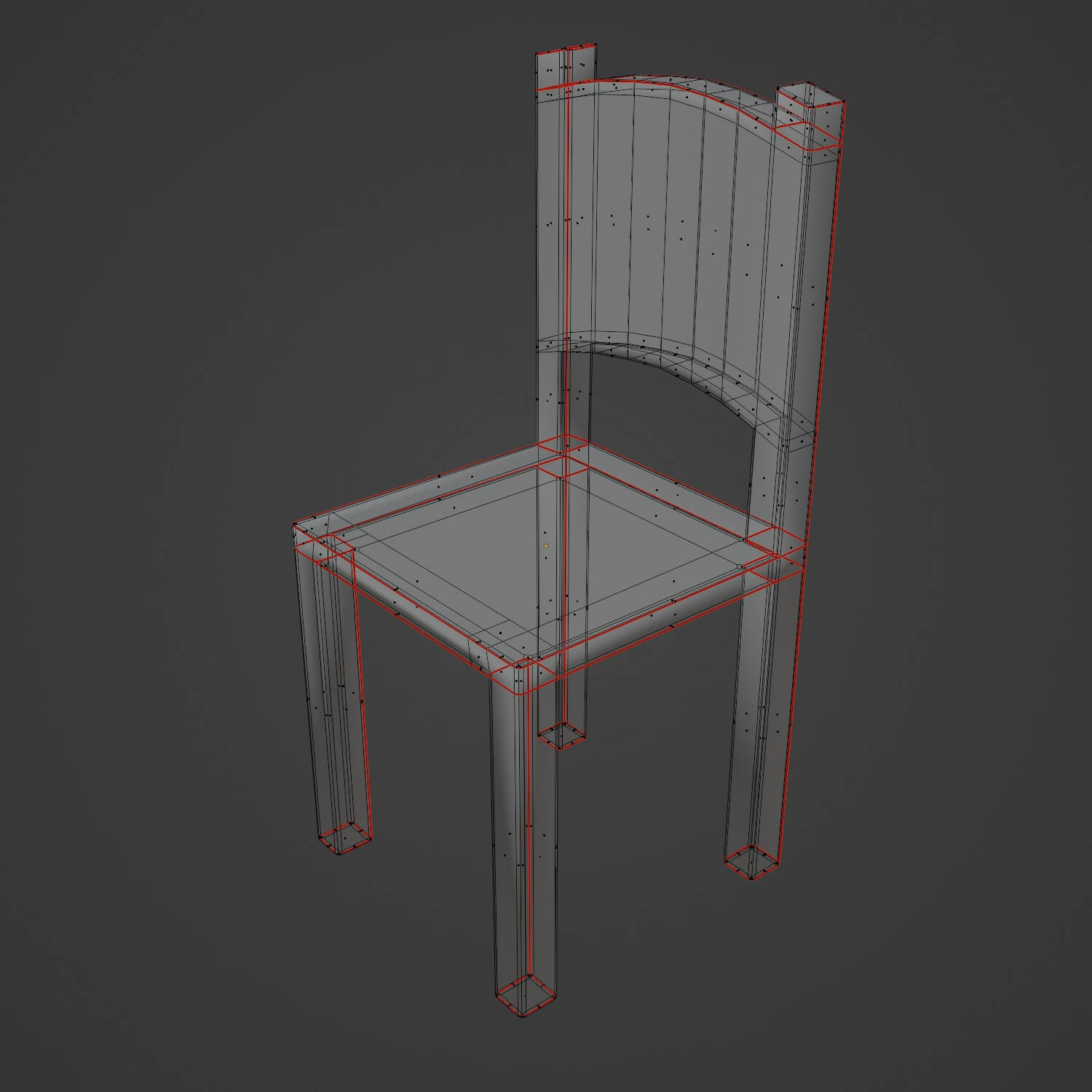 Wooden Chair - Free 3D Model by MohRez