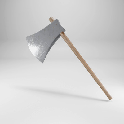 Textured Low Poly Ax - Free 3D Model by MohRez