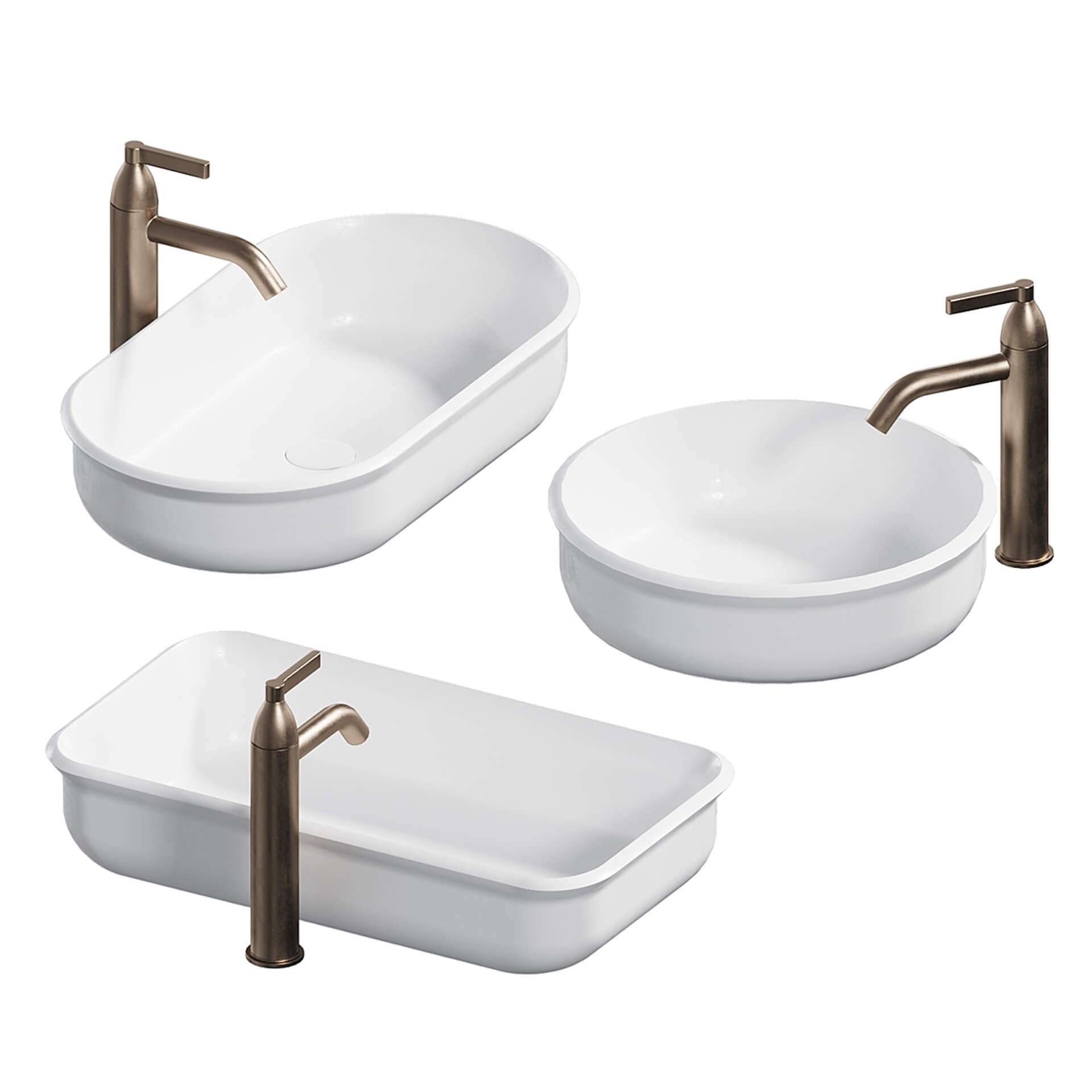 Agape Undici & Agape Memory Mix Wash Basin - 3D Model by moliamod