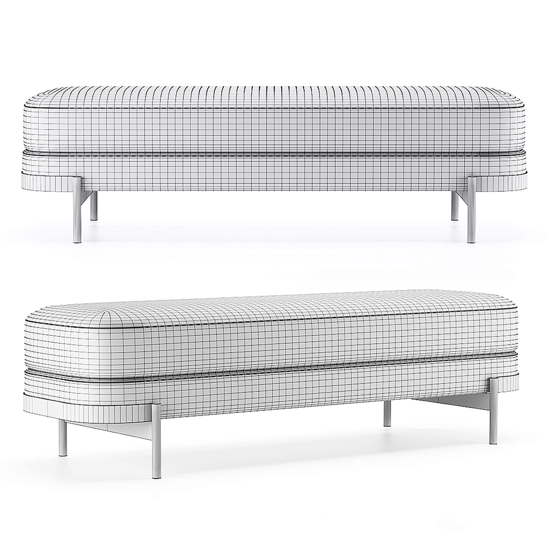 Barry Bench 01 - 3D Model by moliamod