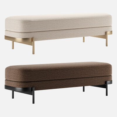 Barry Bench 01 - 3D Model by moliamod