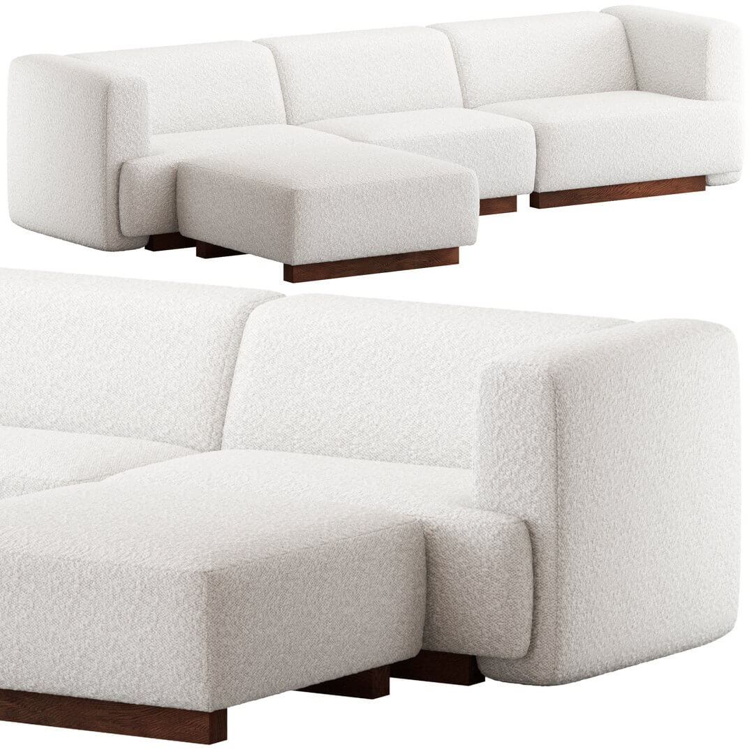 CB2 Terrain Sectional Sofa2 - 3D Model by moliamod