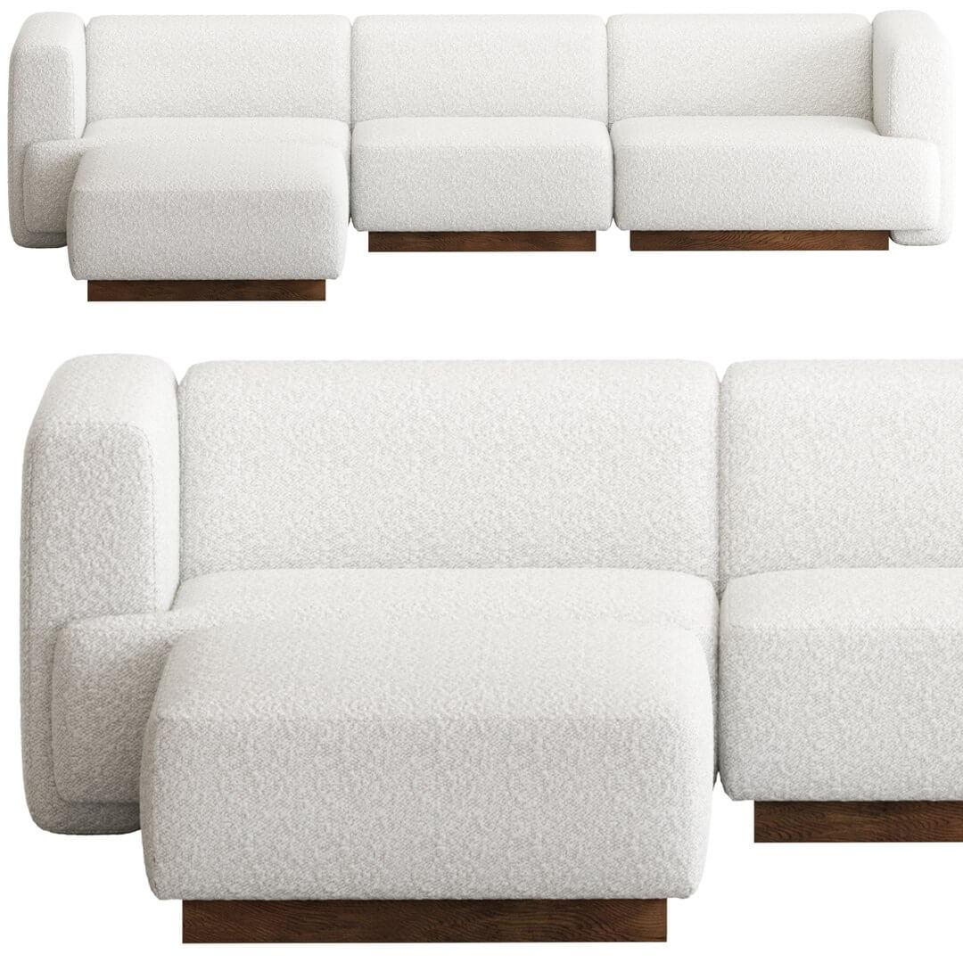 CB2 Terrain Sectional Sofa2 - 3D Model by moliamod