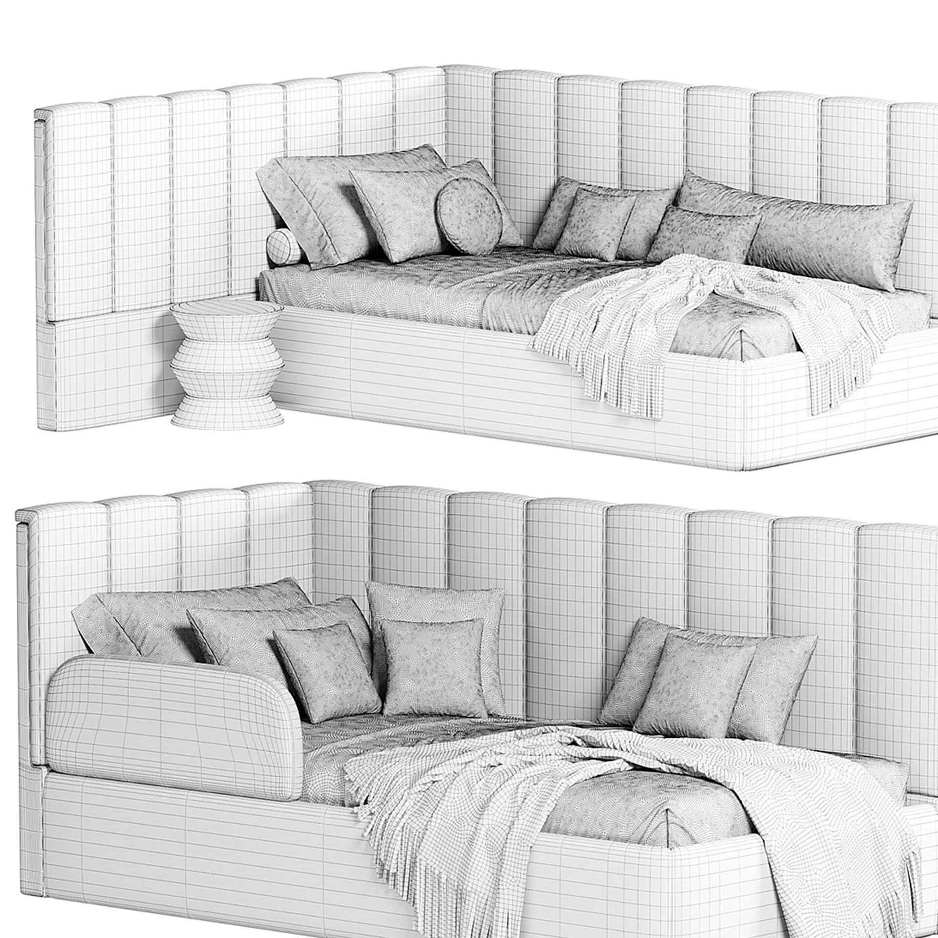 Child Bed Valencia by Woodsoft - 3D Model by moliamod