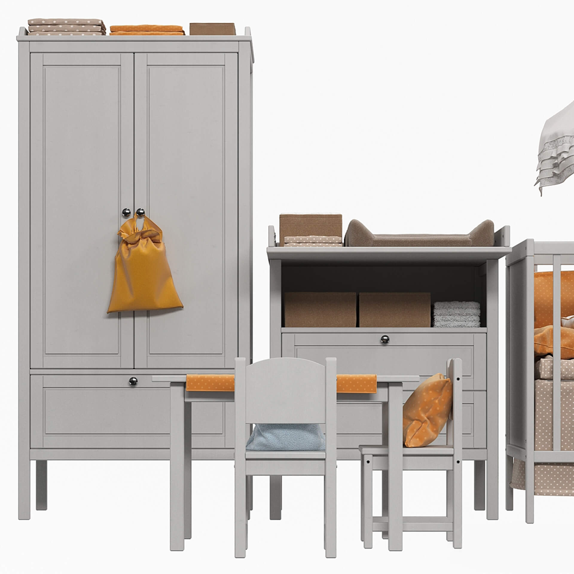 Children's Furniture IKEA Sundvik Sundvik 2 Colors - 3D Model by moliamod