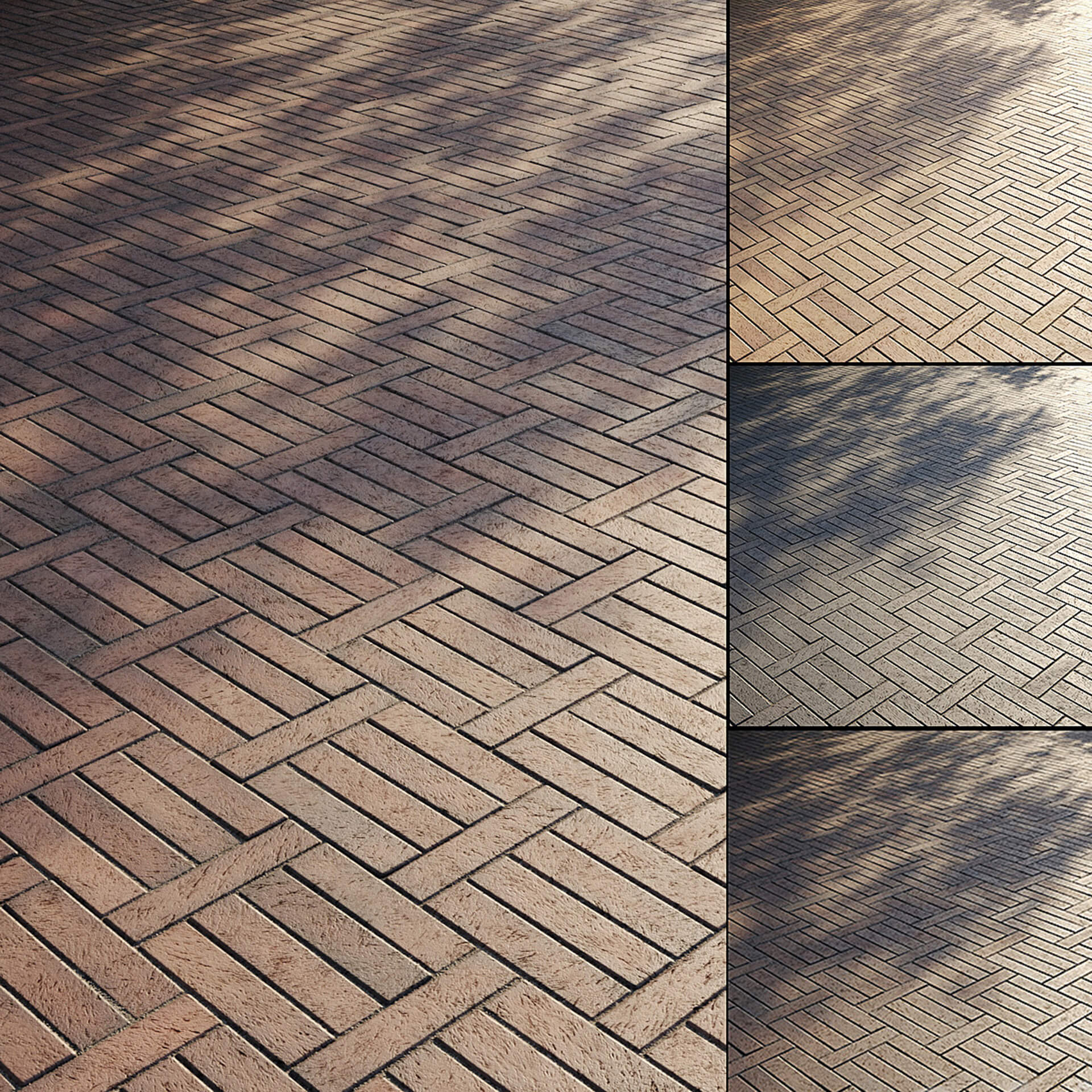 Clinker Paving Slabs Type - 3D Model by moliamod
