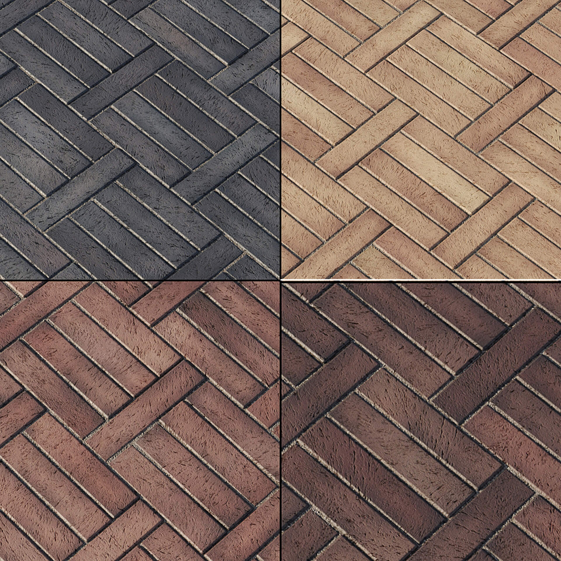 Clinker Paving Slabs Type - 3D Model by moliamod