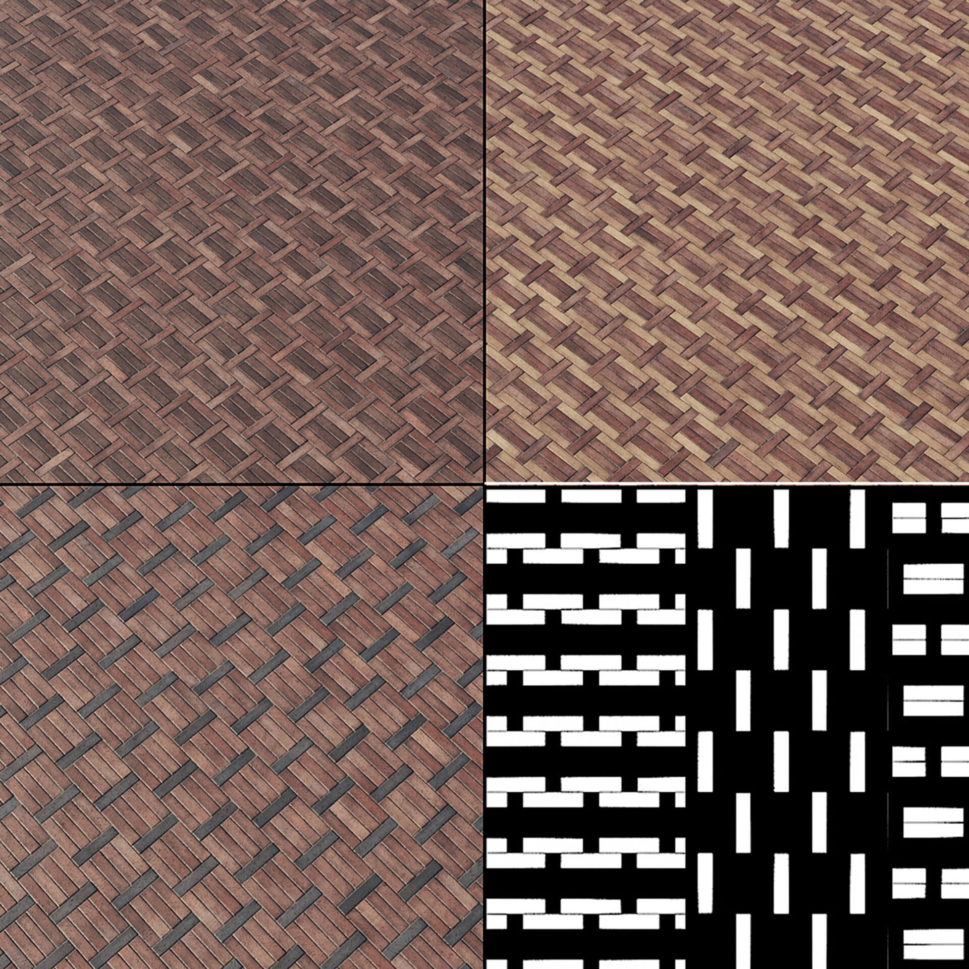 Clinker Paving Slabs Type - 3D Model by moliamod