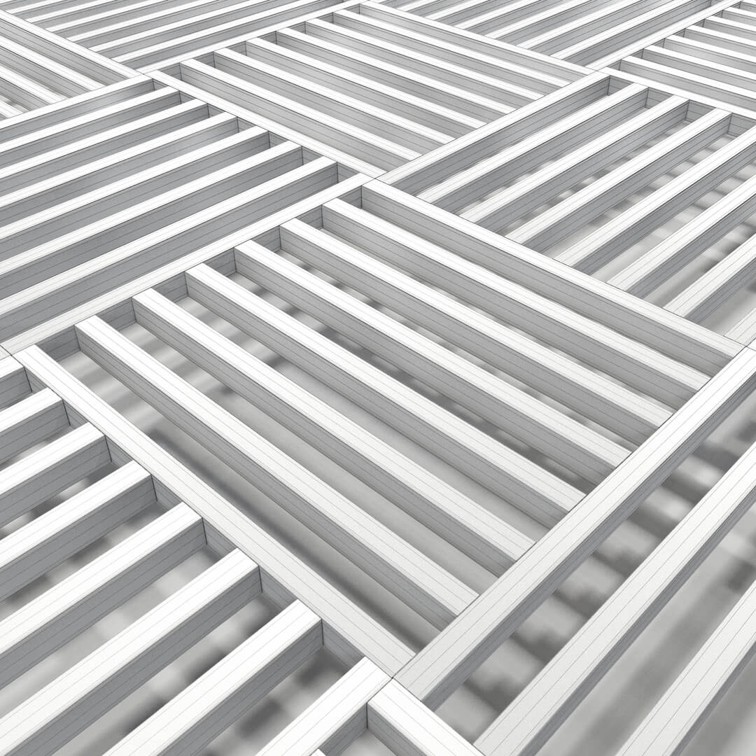 Collection of Slatted Ceilings Grilyato - 3D Model by moliamod