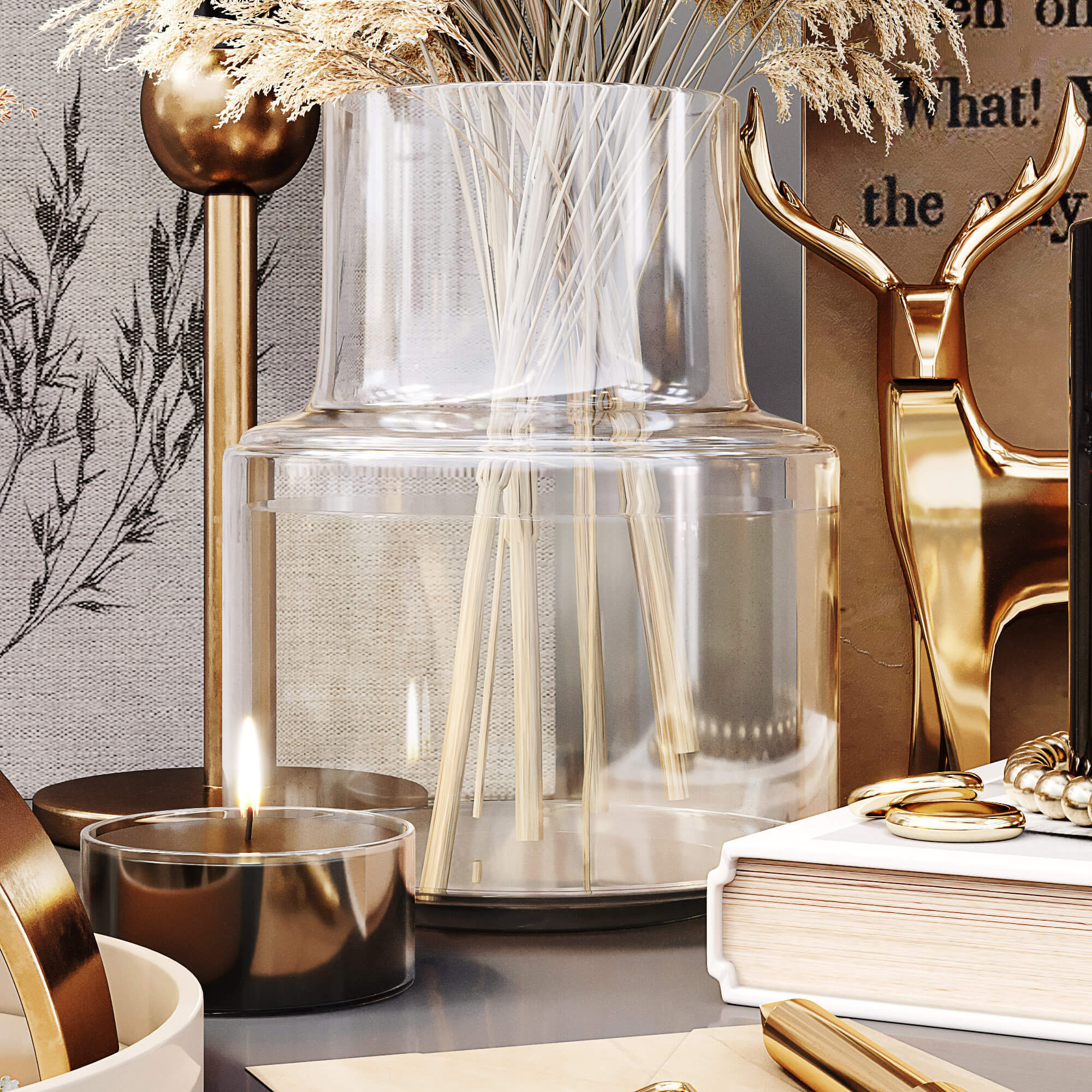 Decor Set 03 - 3D Model by moliamod