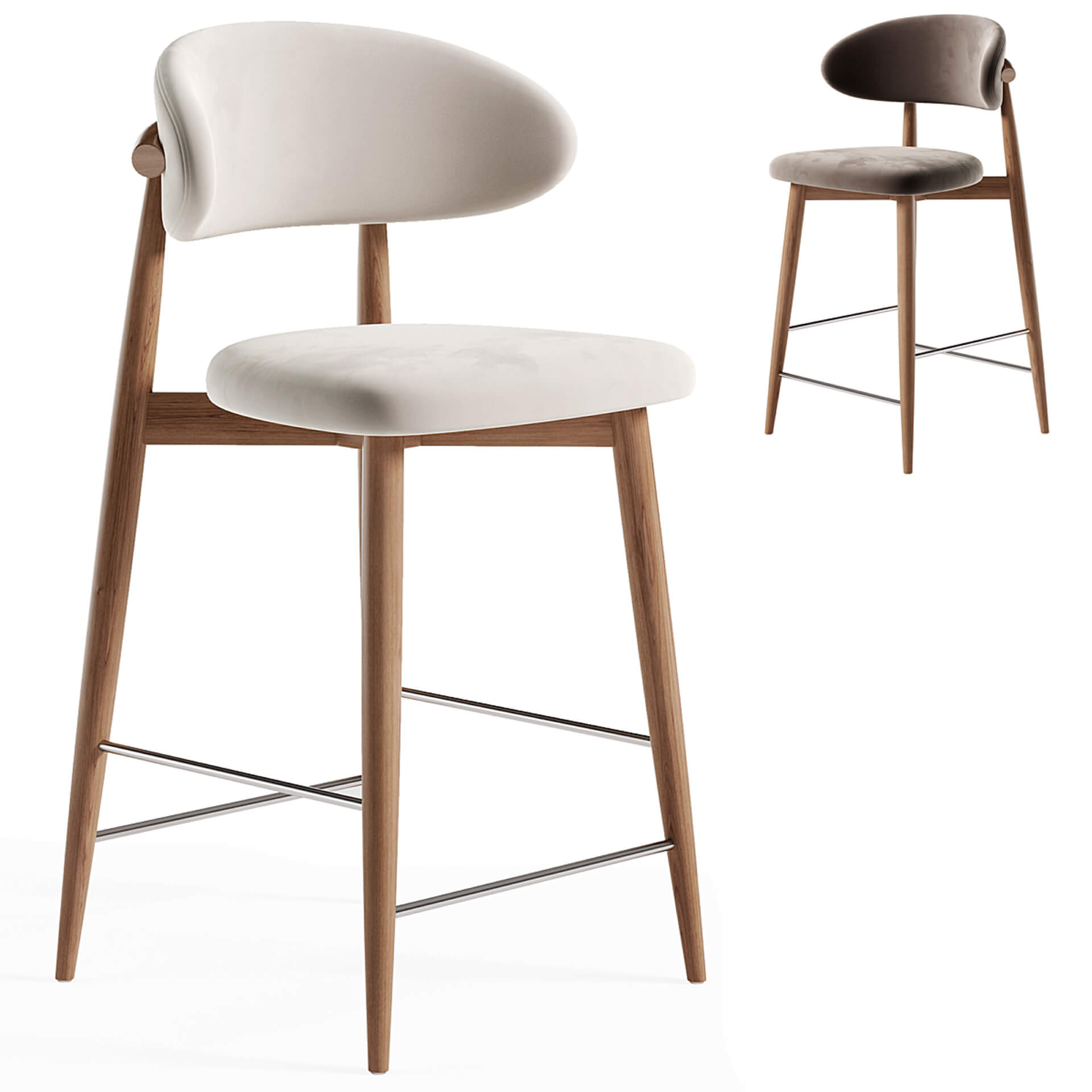 Lucas Latte Bar Chair - 3D Model by moliamod