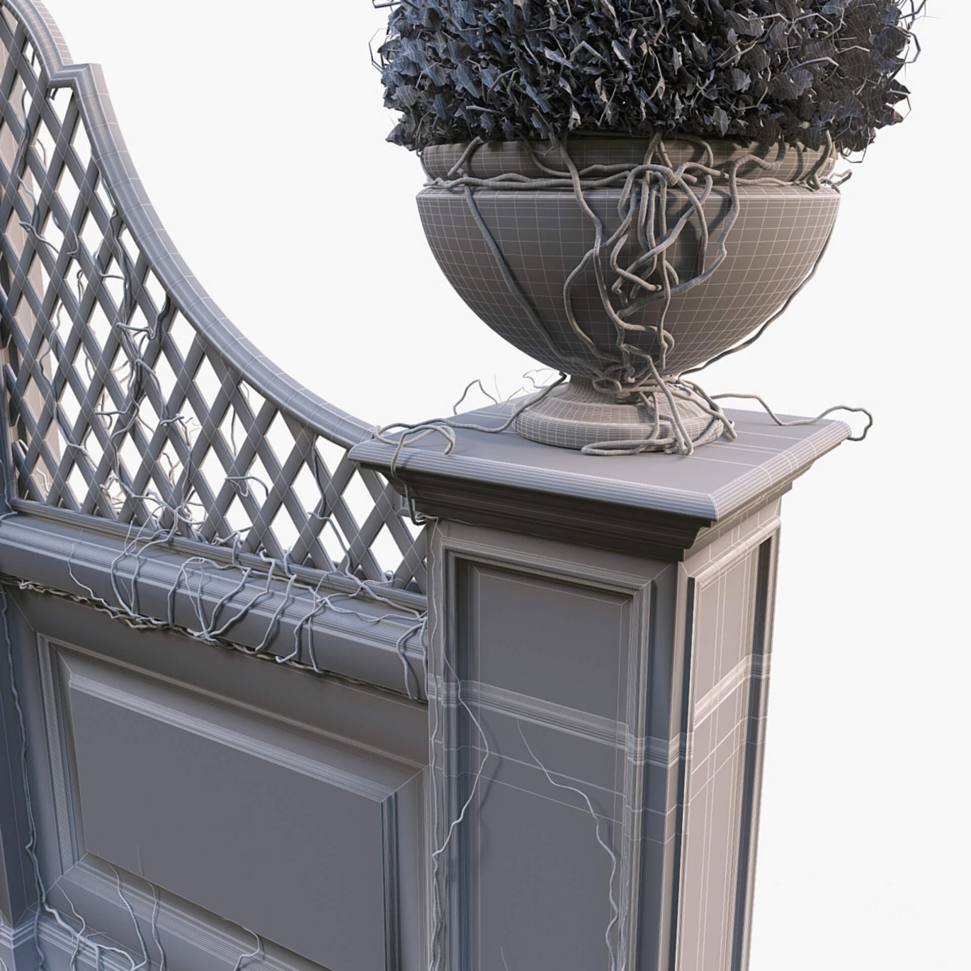Pergola With Vase - 3D Model by moliamod