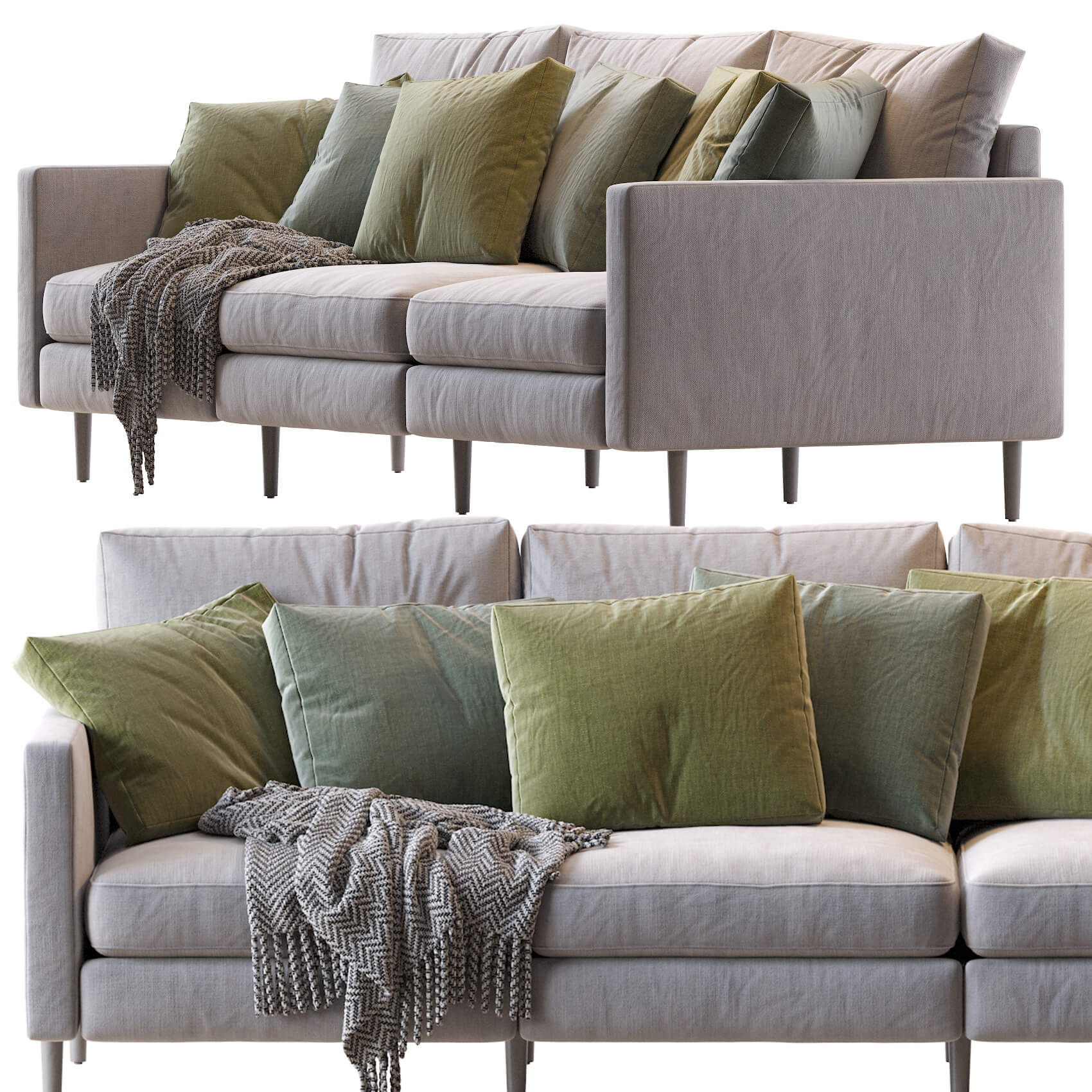 Seat Sofa Modular Design - 3D Model by moliamod