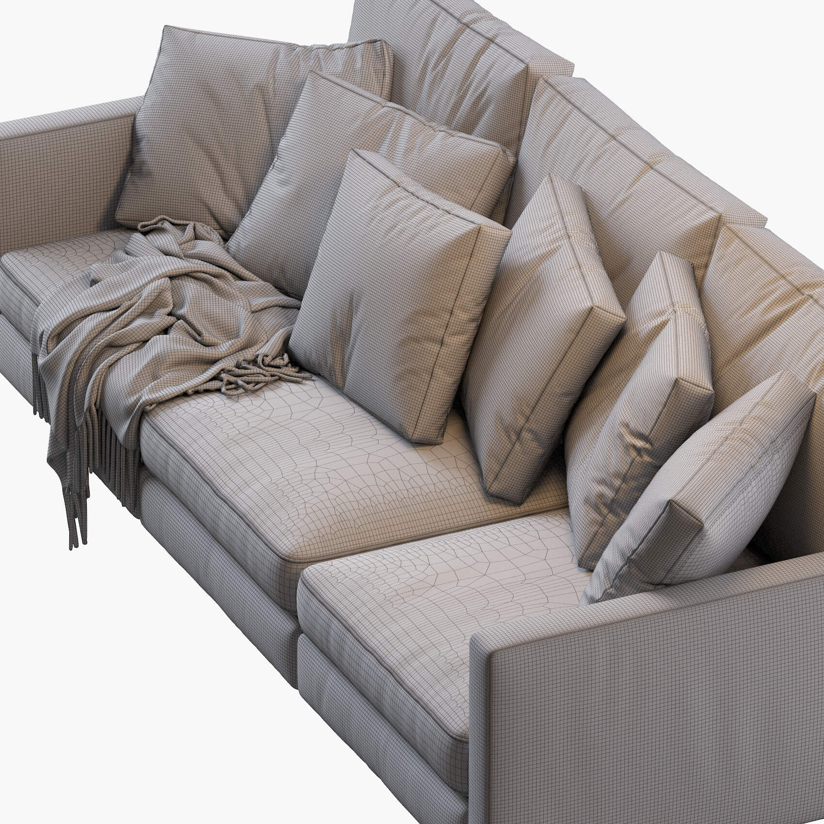 Seat Sofa Modular Design - 3D Model by moliamod