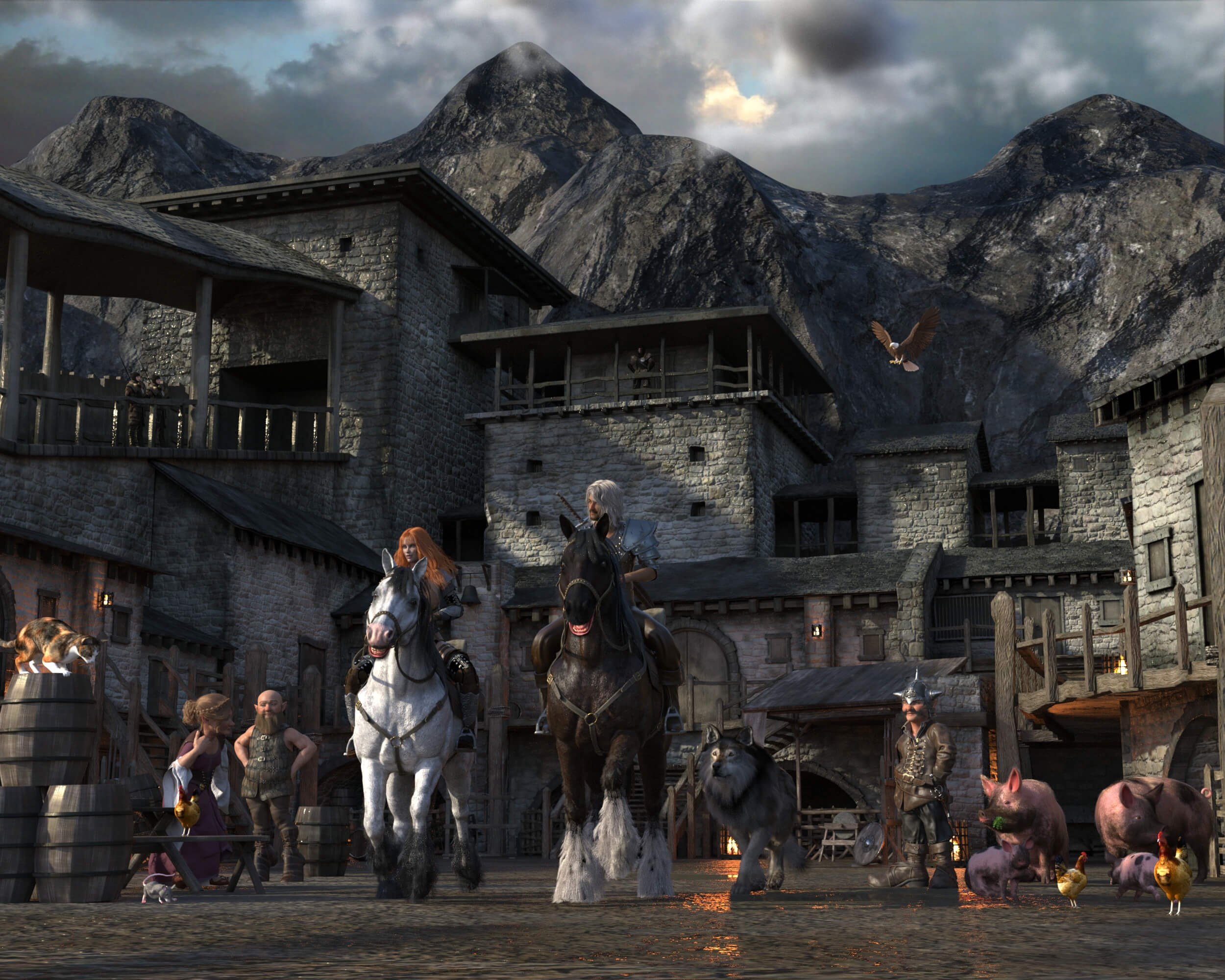 Setting Out for the Final Battle 3D Render by mona63by