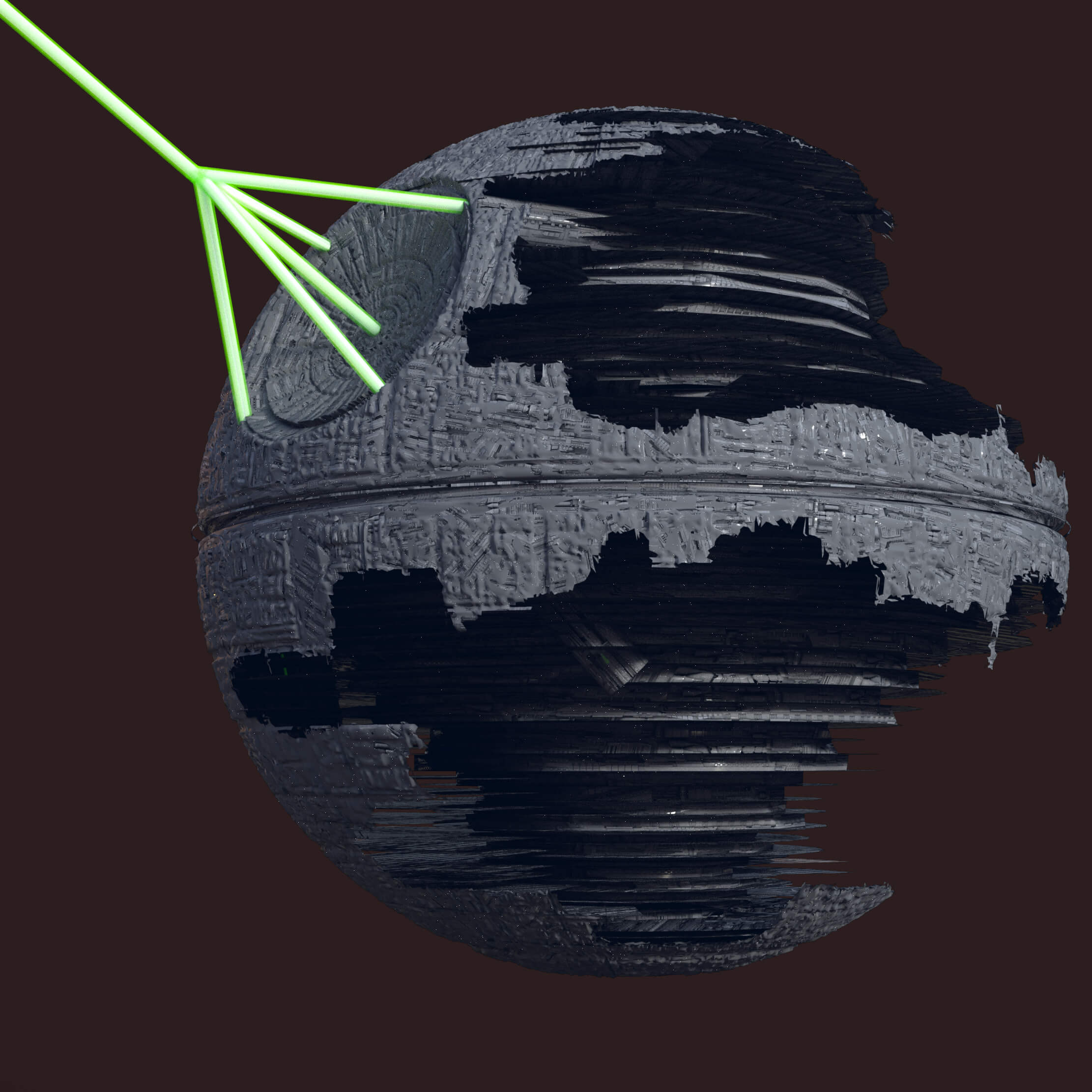 Death Star Wreckage for DAZ Studio by Monika