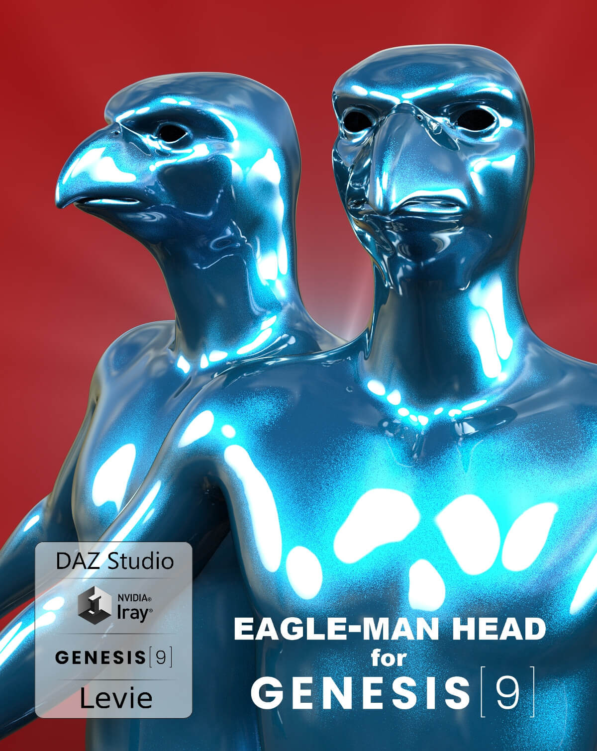 Eagleman Head for Genesis 9 Male and Female - Daz Content by Monika