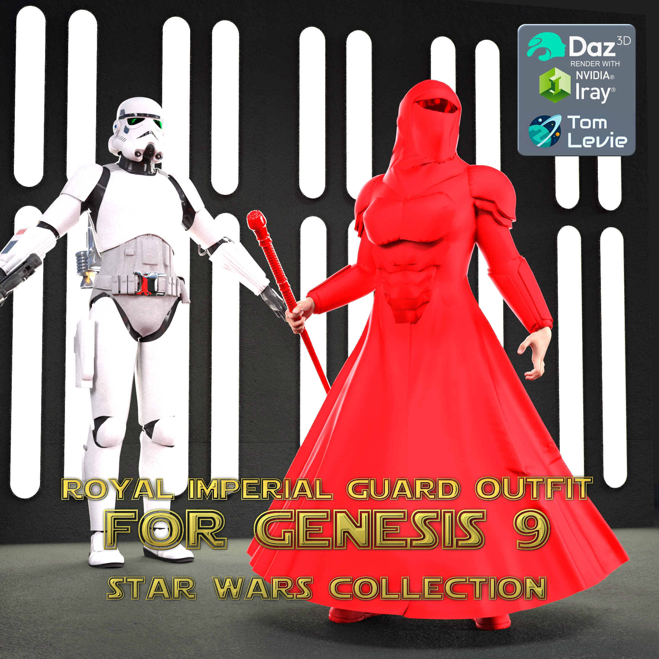 Imperial Guard Uniform for G9 / DAZ Studio by Monika