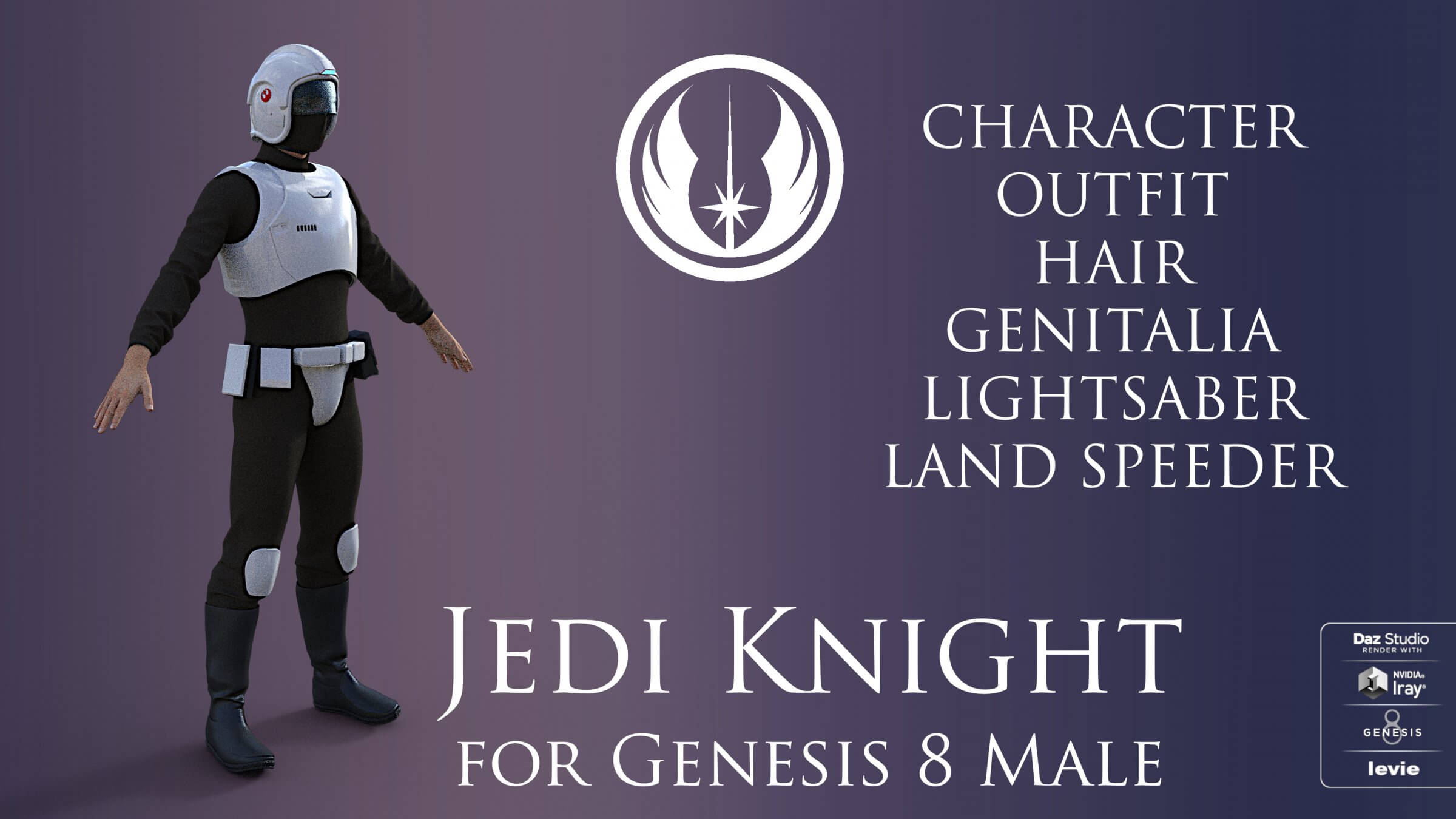 Jedi Knight For For Genesis 8 Male - Daz Content by Monika