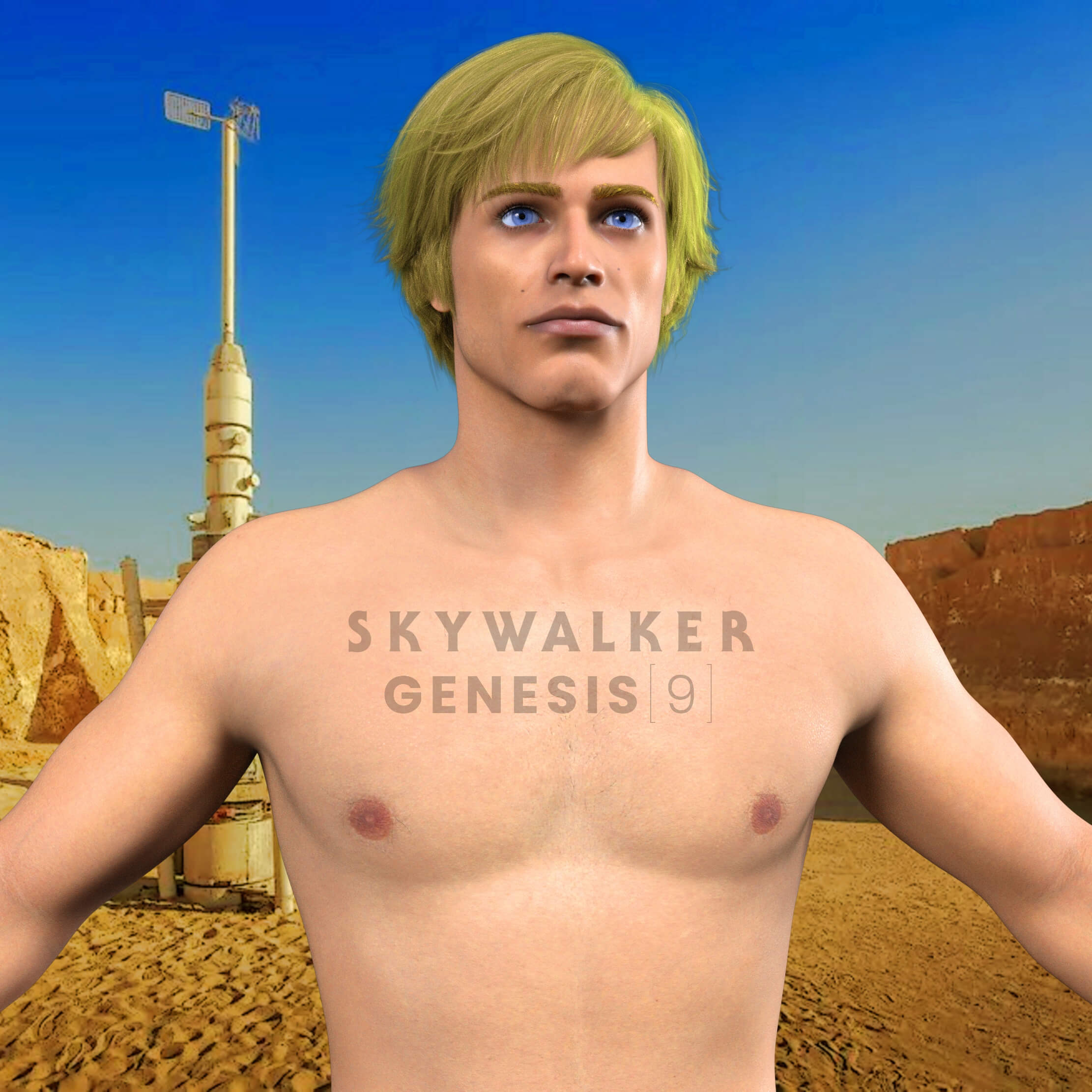 Luke for Genesis 9 HD - Daz Content by Monika