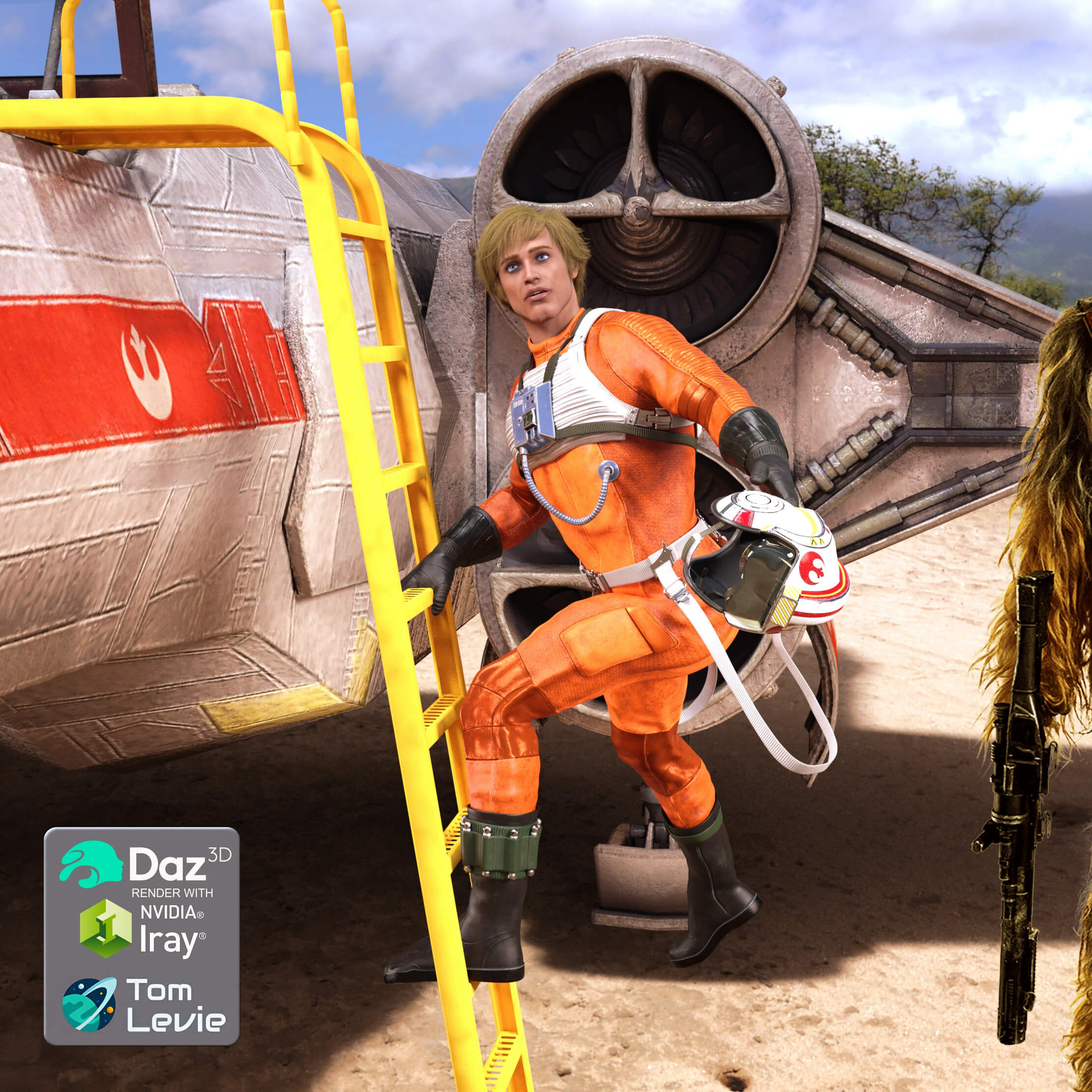 Luke for Genesis 9 HD - Daz Content by Monika