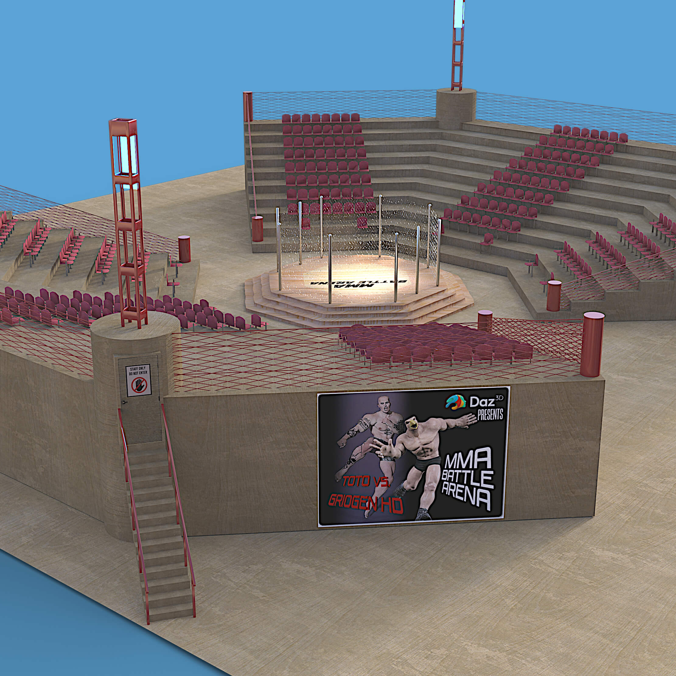 MMA Battle Arena - Daz Content by Monika