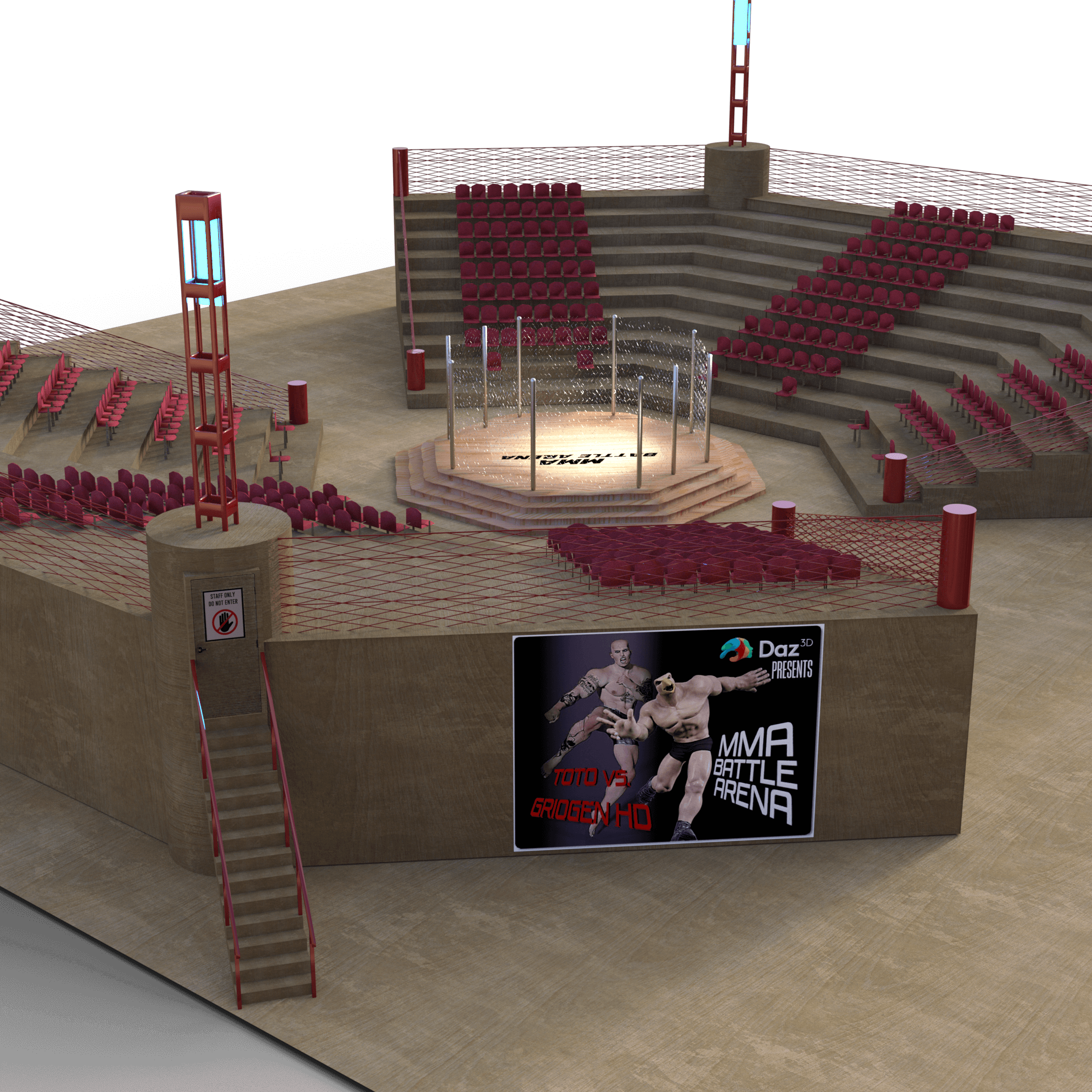 MMA Battle Arena - Daz Content by Monika
