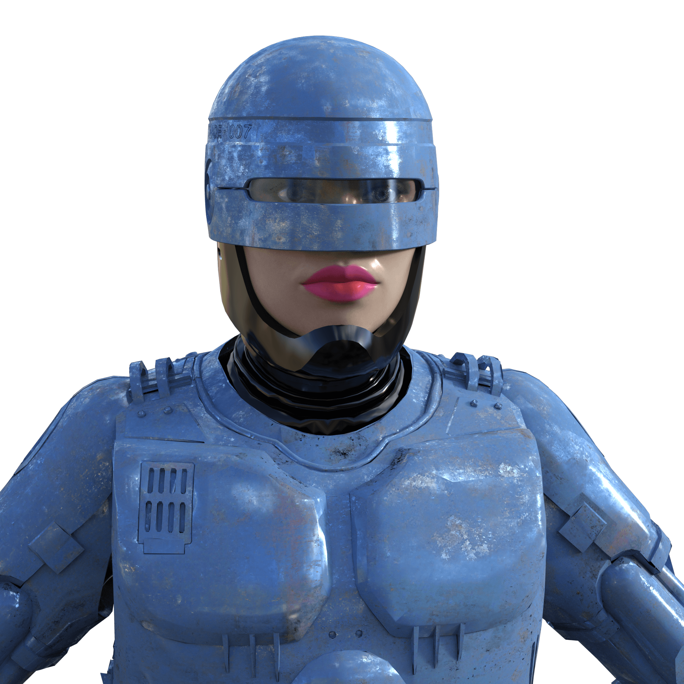 Robot Policewoman for Genesis 9 - Daz Content by Monika