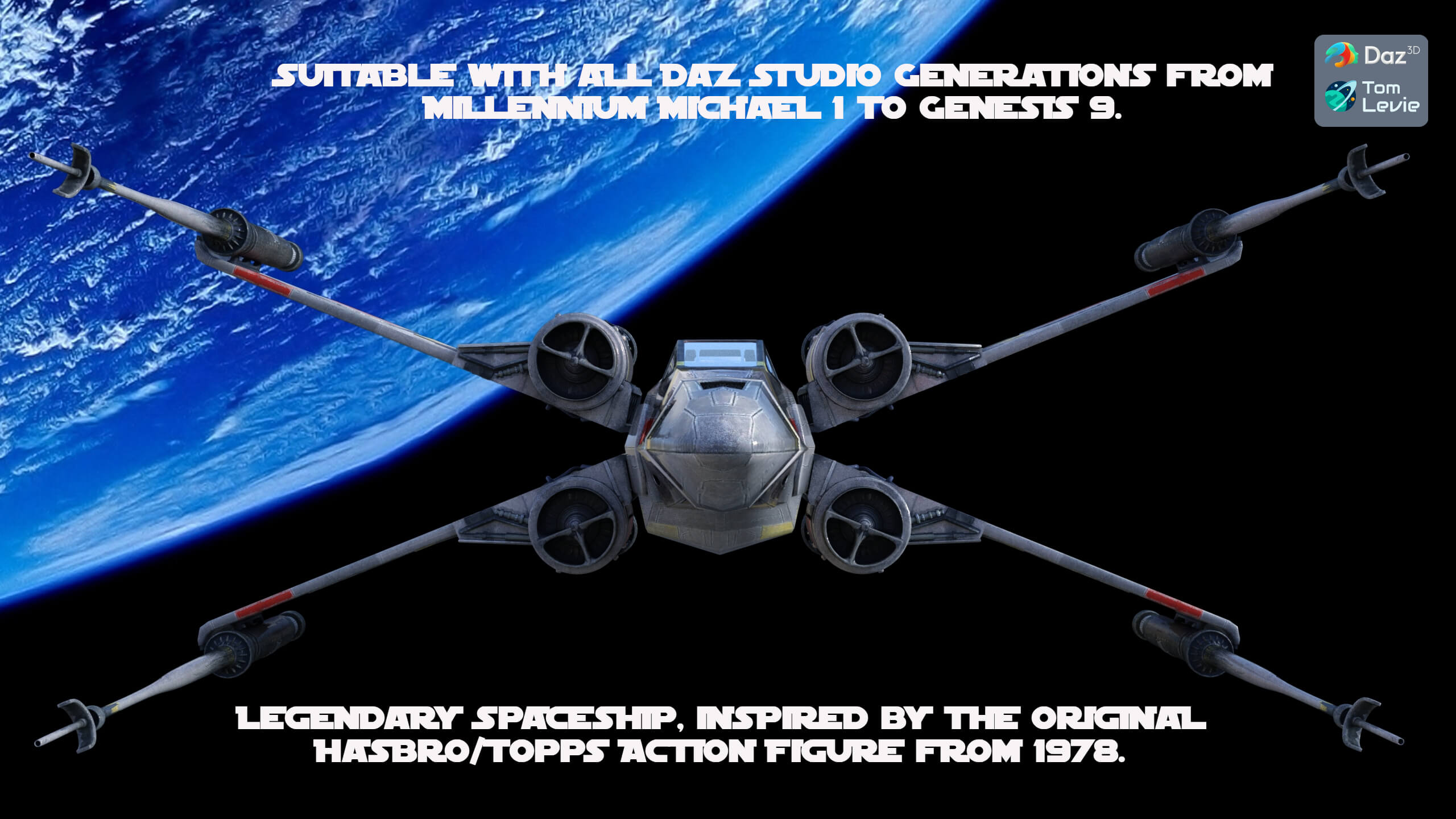 Sci-Fi Fighter Jet 2 for DAZ Studio by Monika