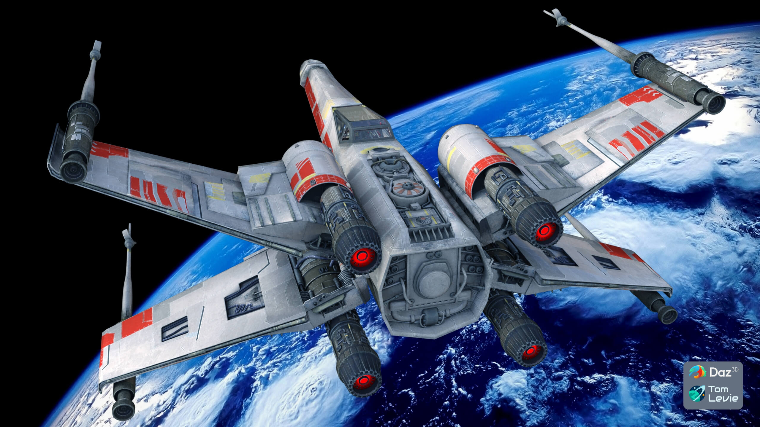 Sci-Fi Fighter Jet 2 for DAZ Studio by Monika