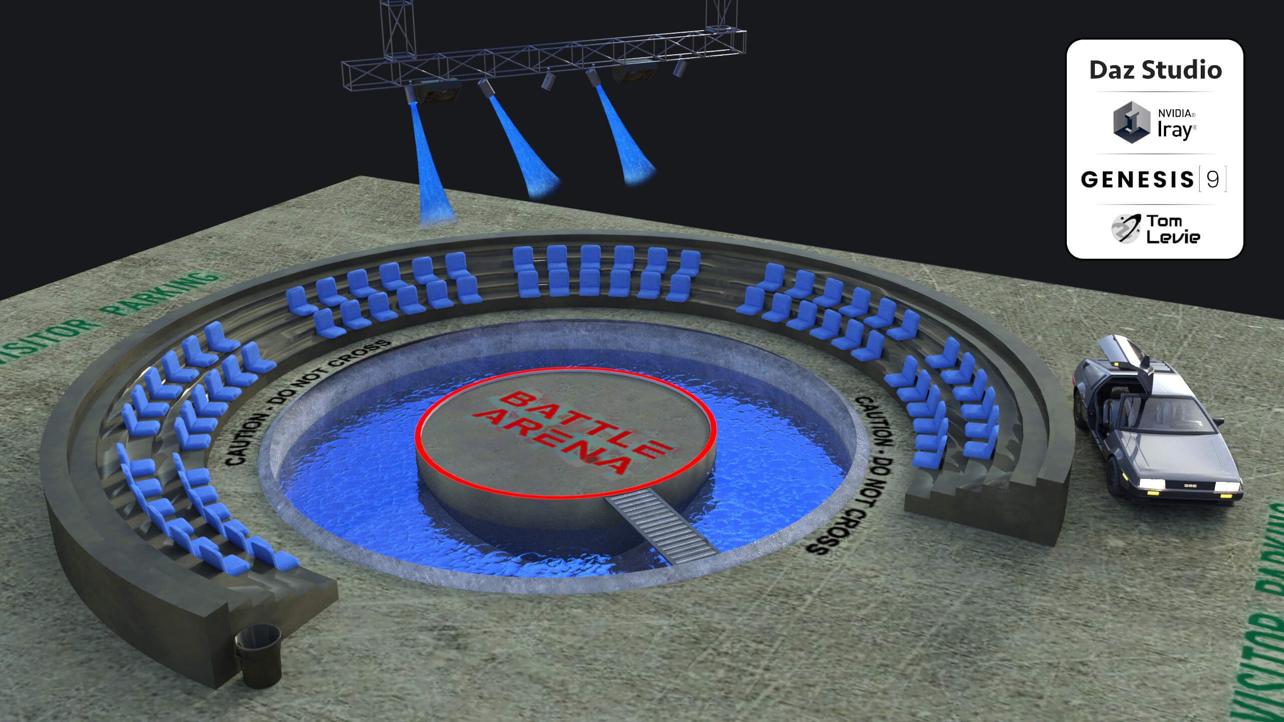 Sport Battle Arena - Daz Content by Monika