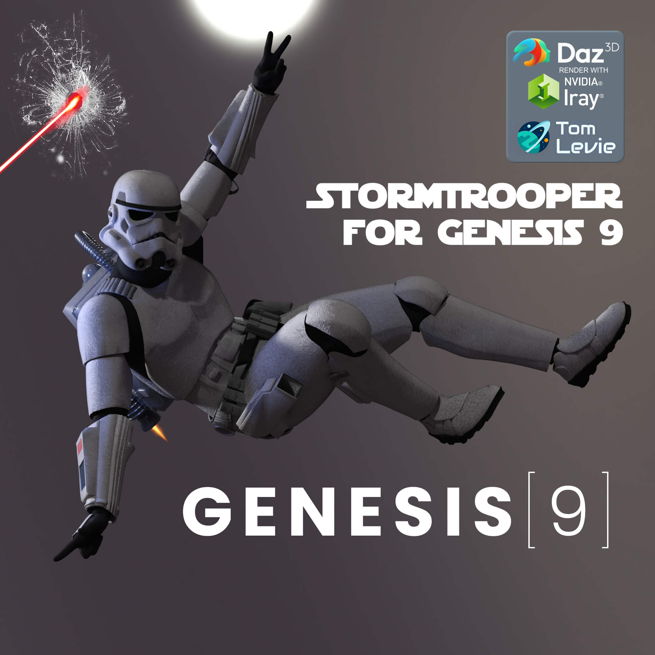 Stormtrooper for Genesis 9 - Daz Content by Monika