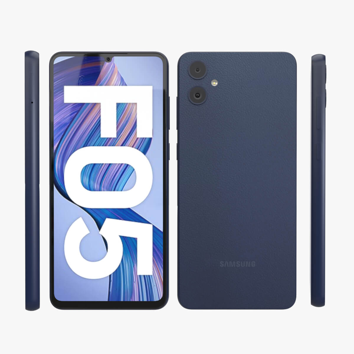 Samsung Galaxy F05 Twilight Blue - 3D Model by MoniSoni3D
