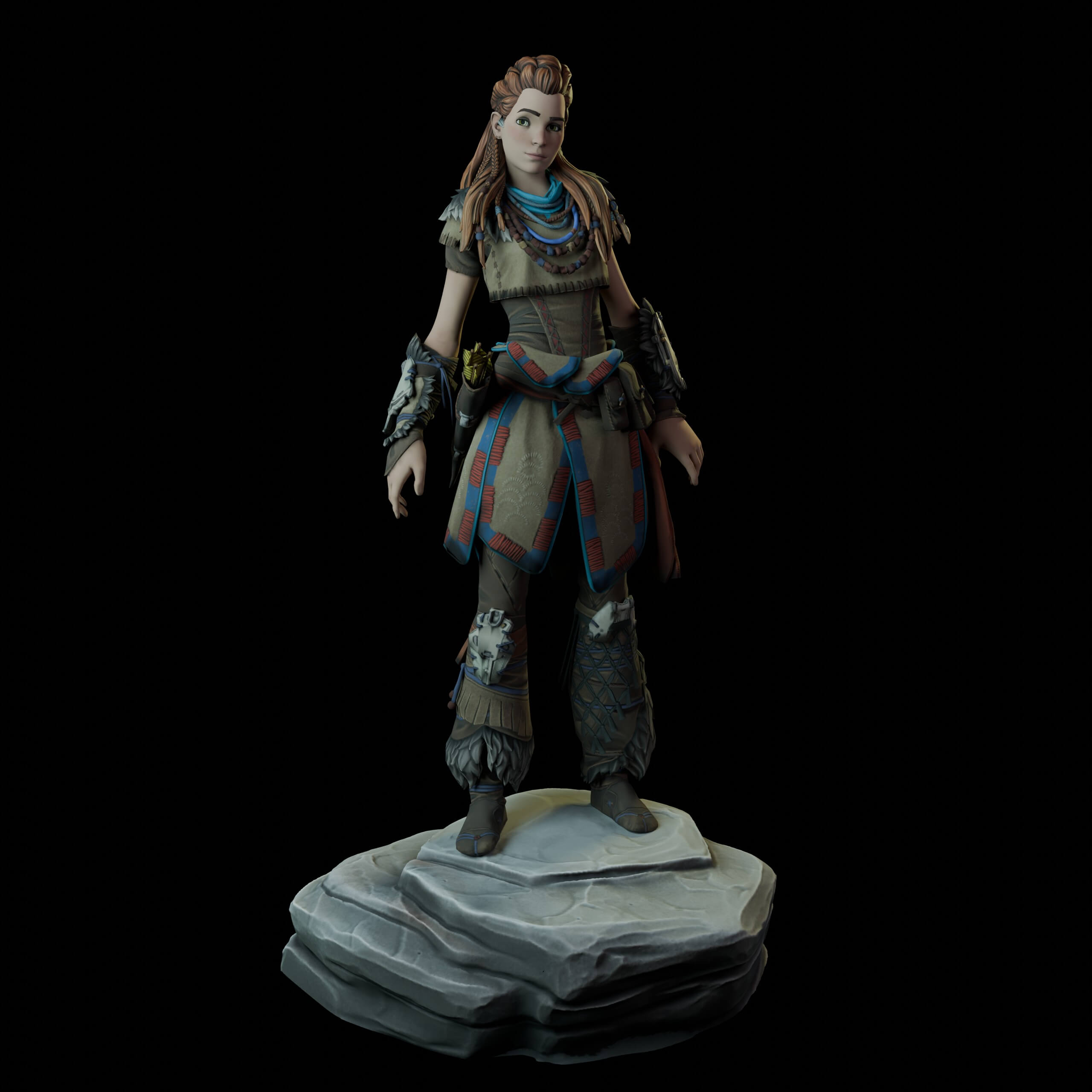 Aloy Horizon - 3D Model by Moogar