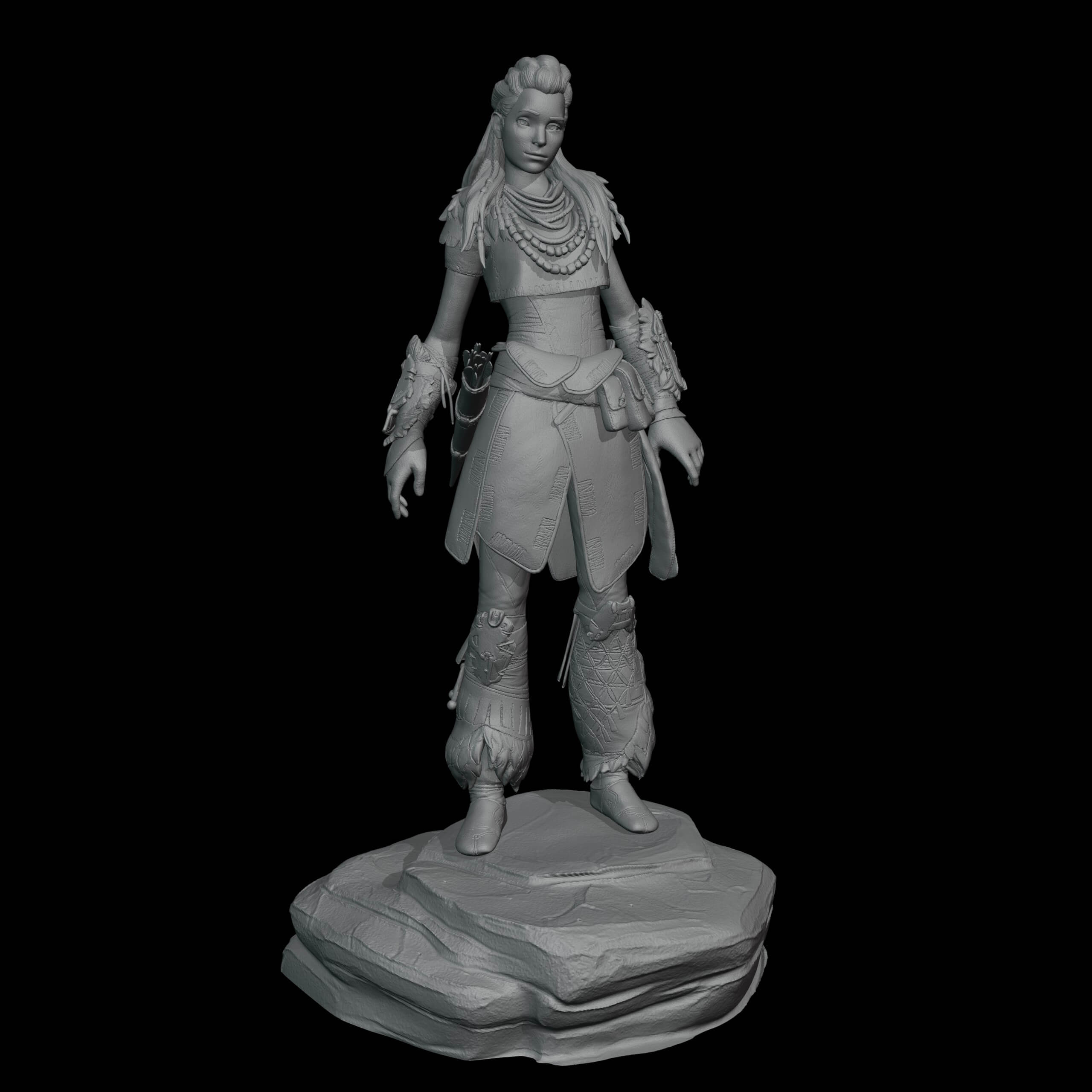 Aloy Horizon - 3D Model by Moogar