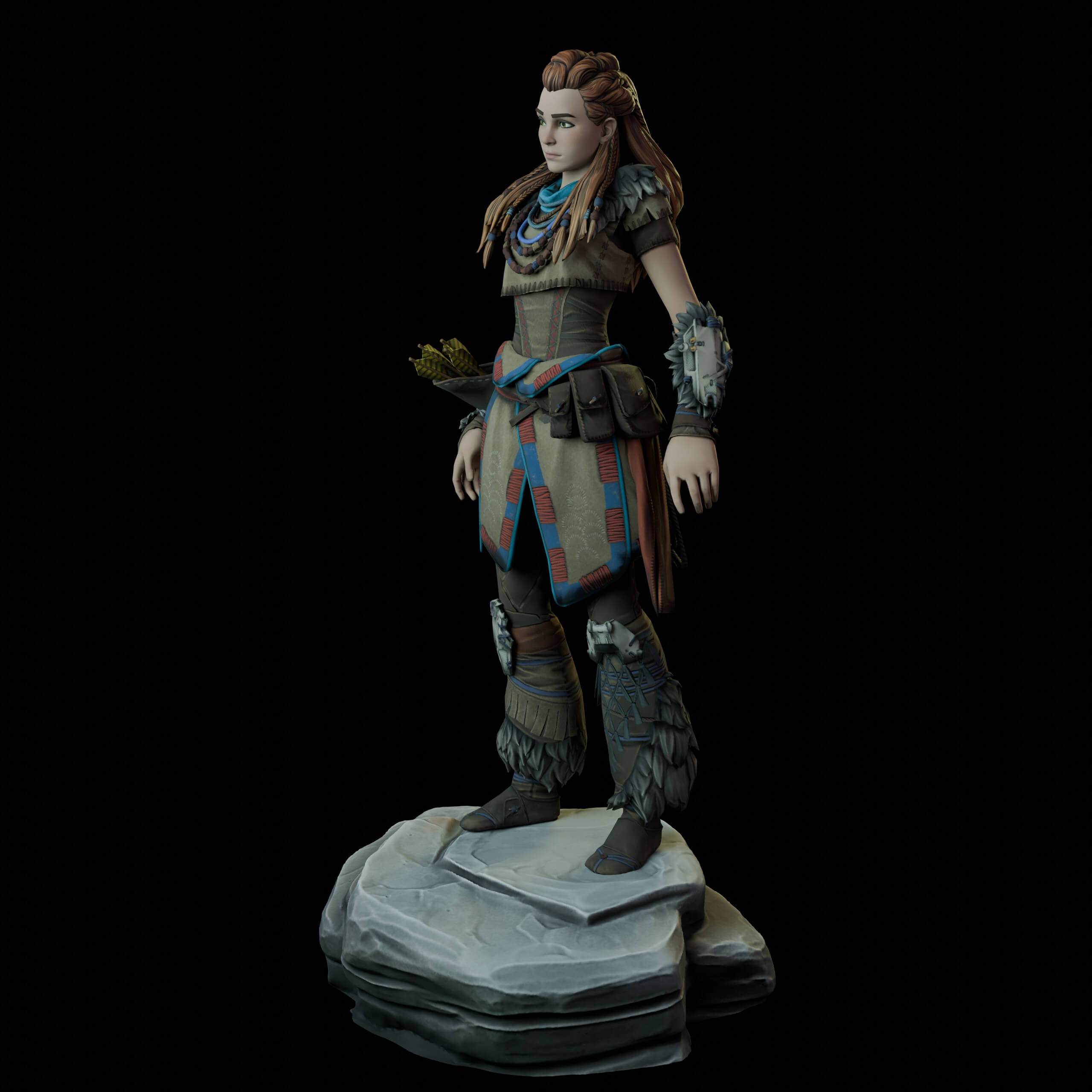 Aloy Horizon - 3D Model by Moogar
