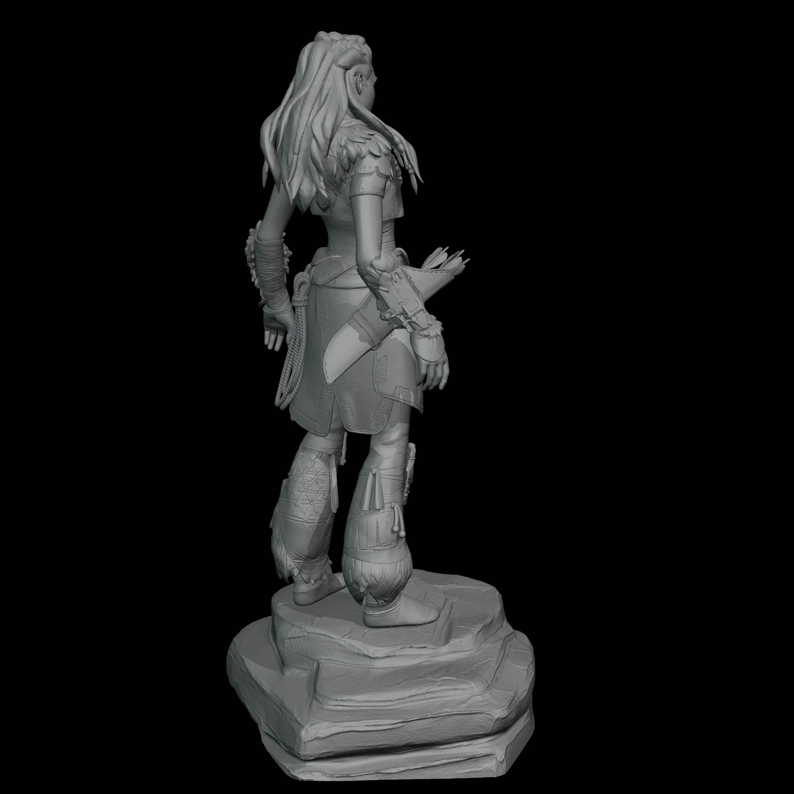 Aloy Horizon - 3D Model by Moogar