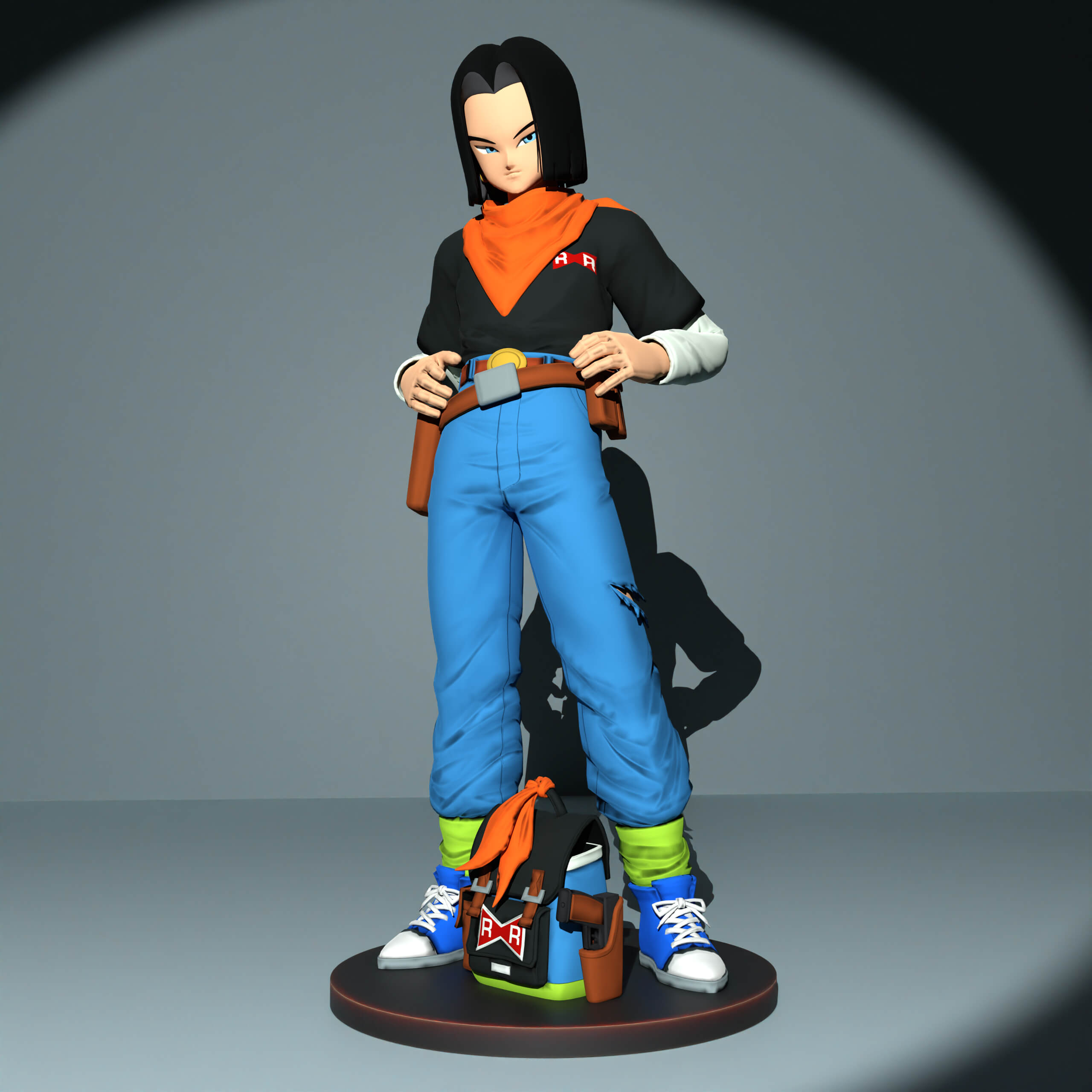 Android 17 Dragonball - 3D Model by Moogar