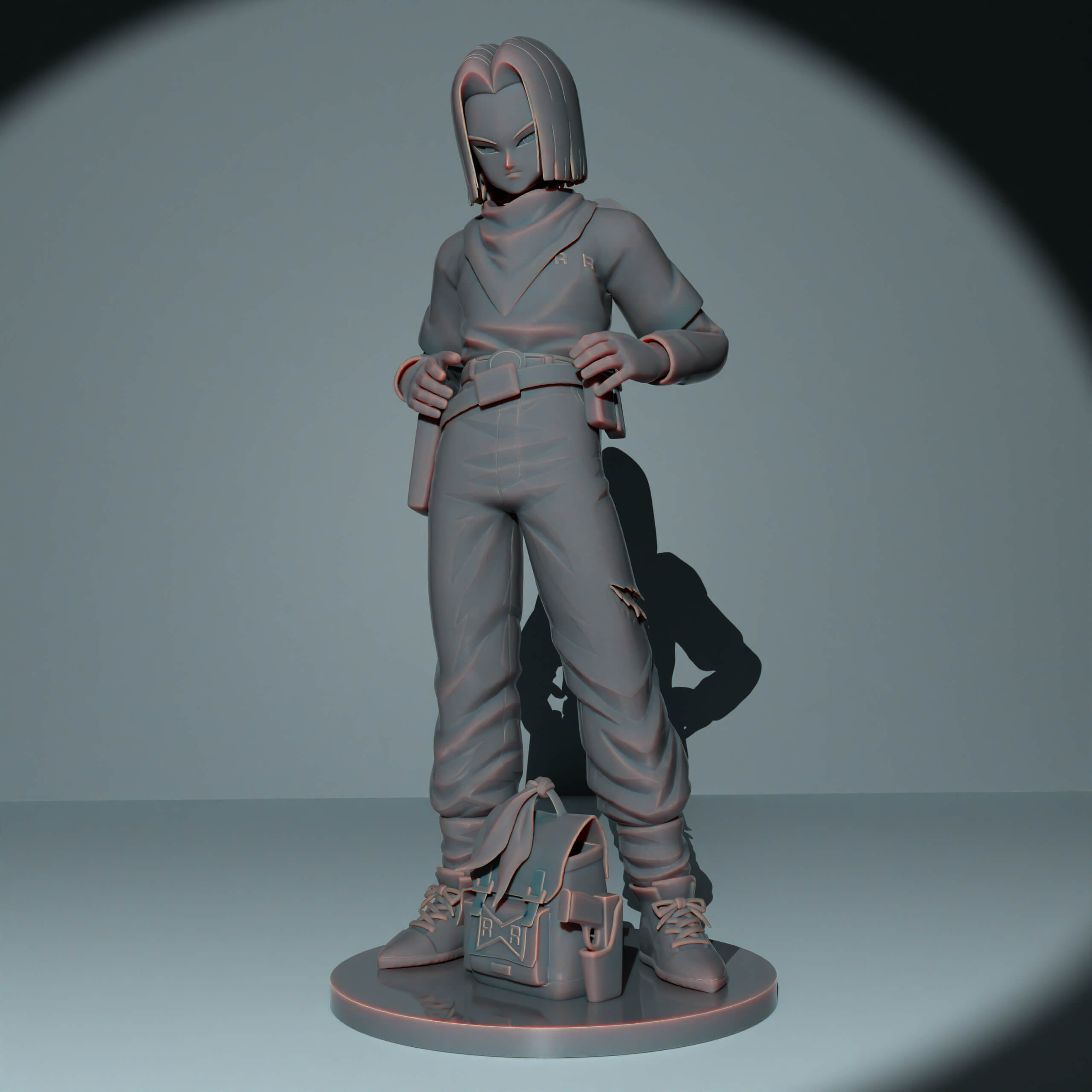 Android 17 Dragonball - 3D Model by Moogar