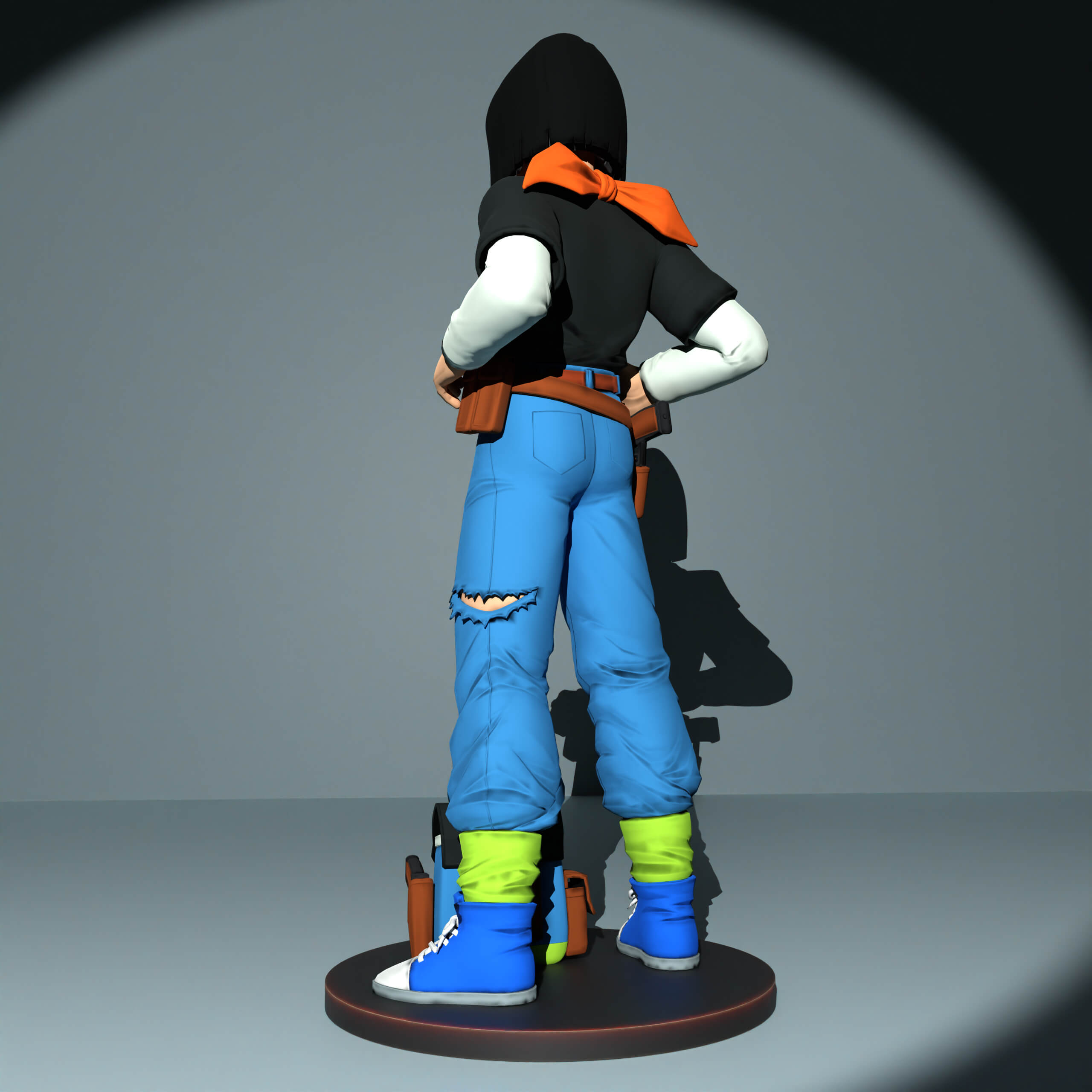 Android 17 Dragonball - 3D Model by Moogar